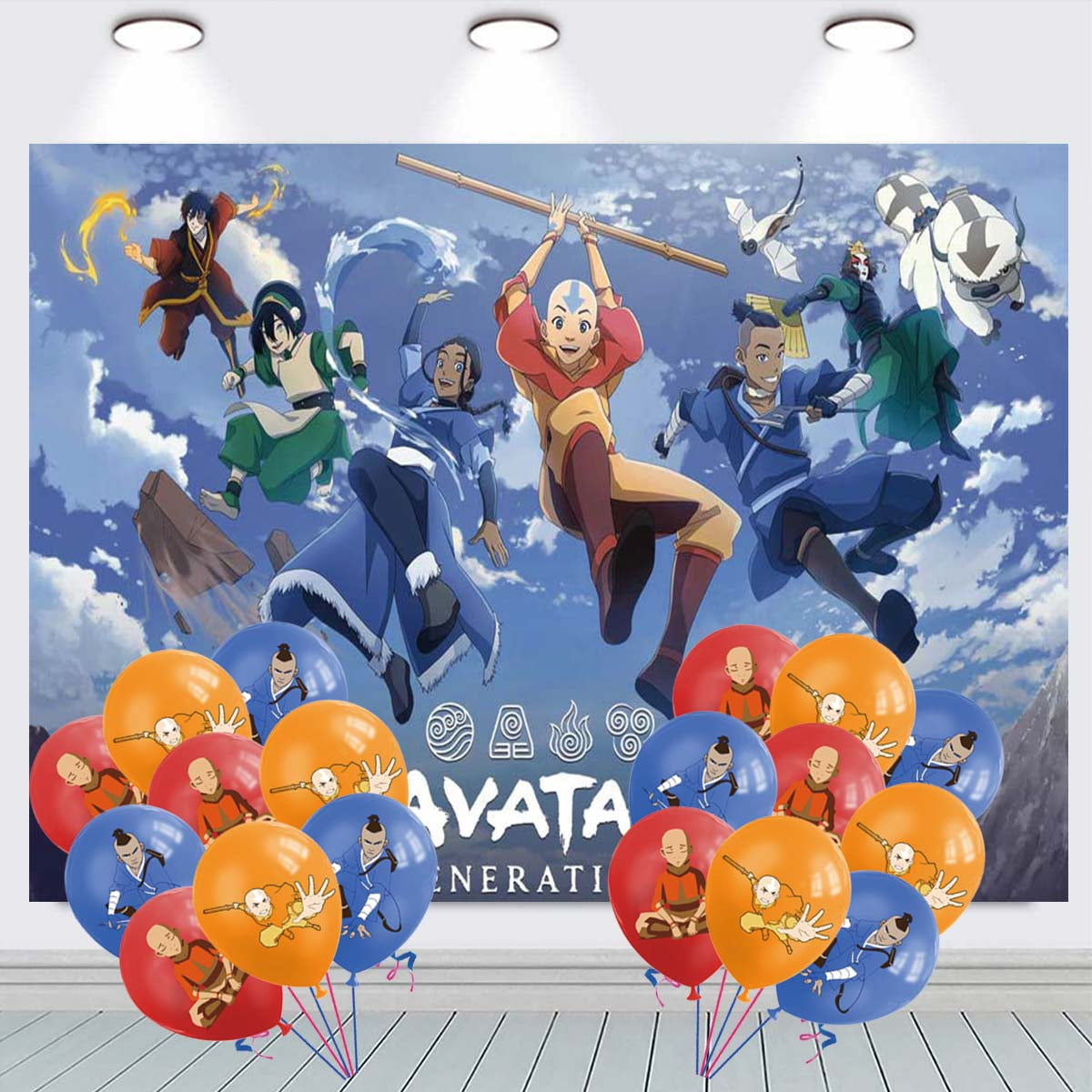Avatar The Last Airbender Banner Backdrop Background Birthday Balloons ...