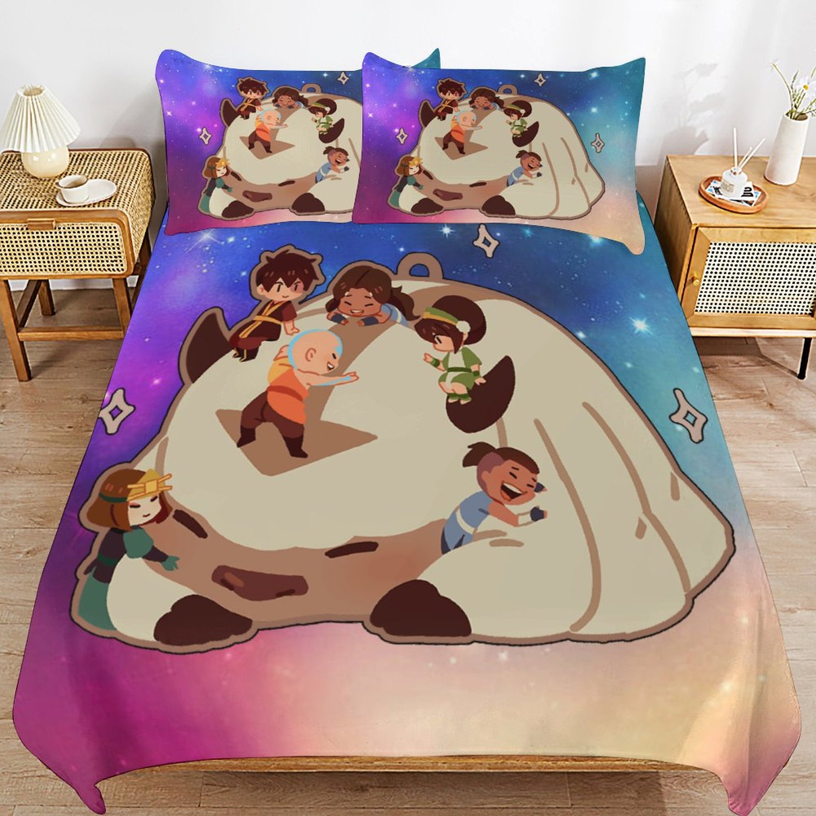 Avatar The Last Airbender Bed Duvet Cover Microfiber Bedding Sets 3D ...