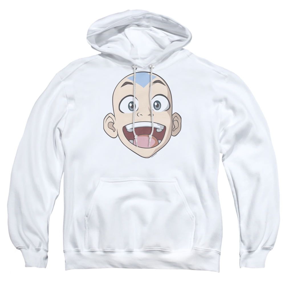 Avatar The Last Airbender Big Aang Face Unisex Adult Pull-Over Hoodie ...