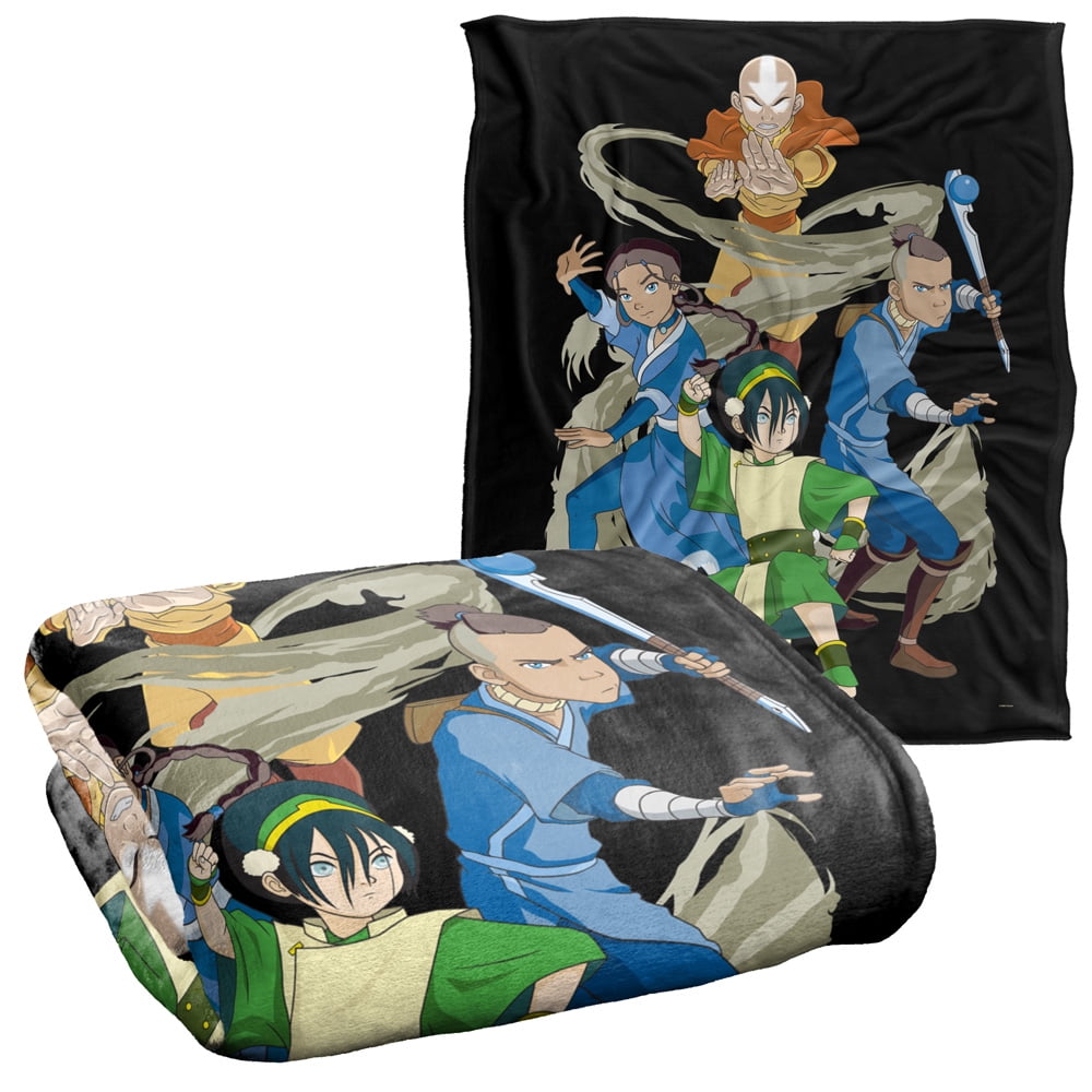 Avatar The Last Airbender Blanket, 50"x60" Team Avatar Elements Silky ...