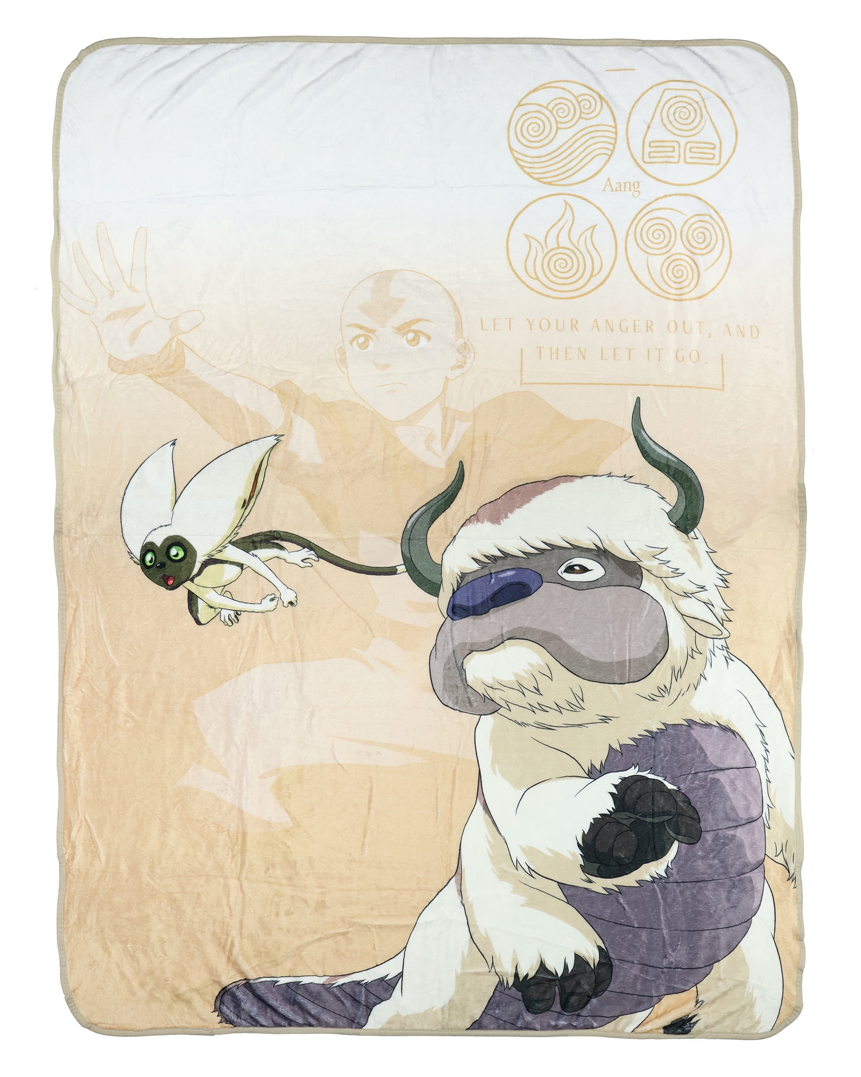 Avatar The Last Airbender Blanket Appa Momo Aang 60"X45" Throw ...