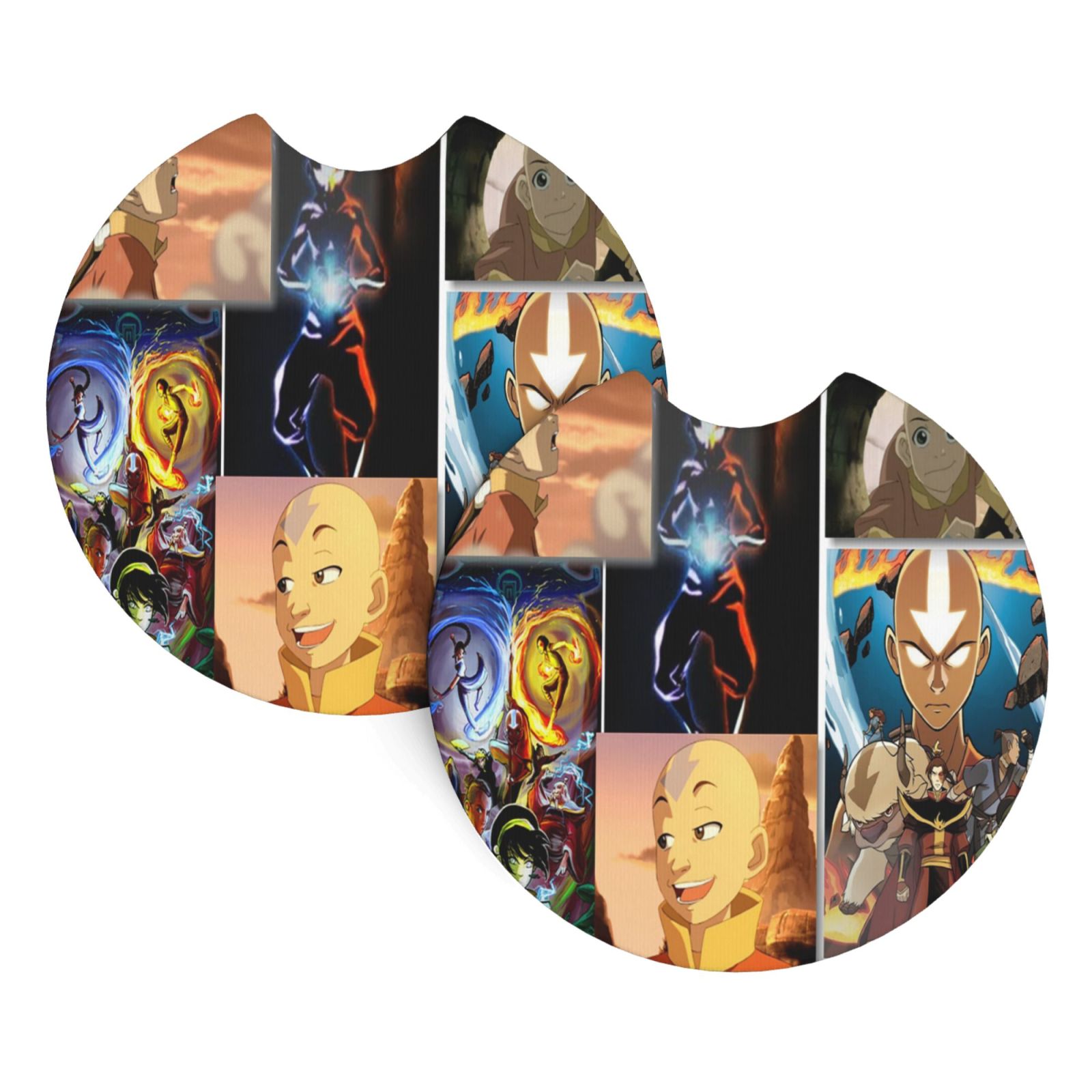 Avatar The Last Airbender Car Coasters For Cup Holders, 2 Pack Non-Slip ...