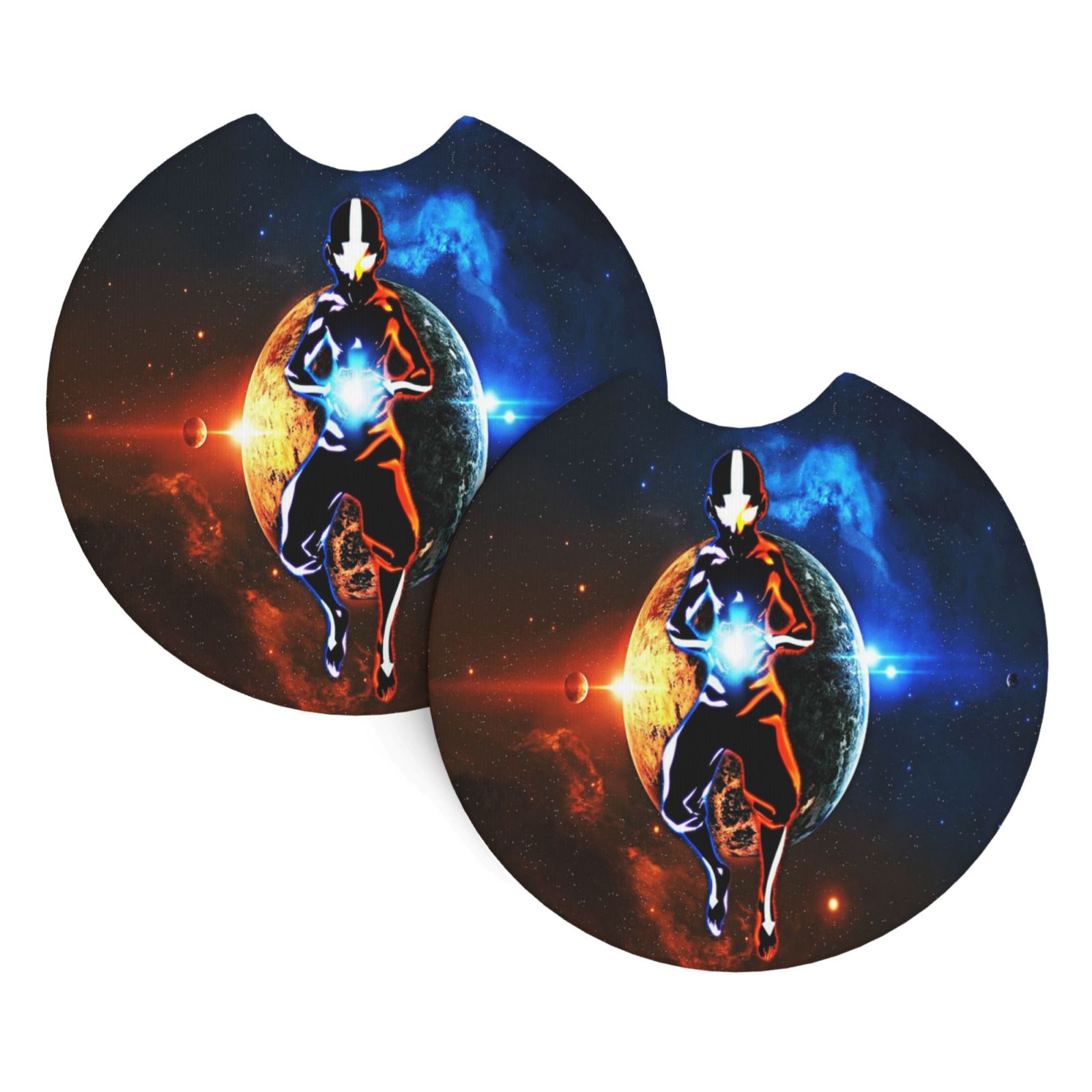 Avatar The Last Airbender Car Coasters For Cup Holders, 2 Pack Non-Slip ...