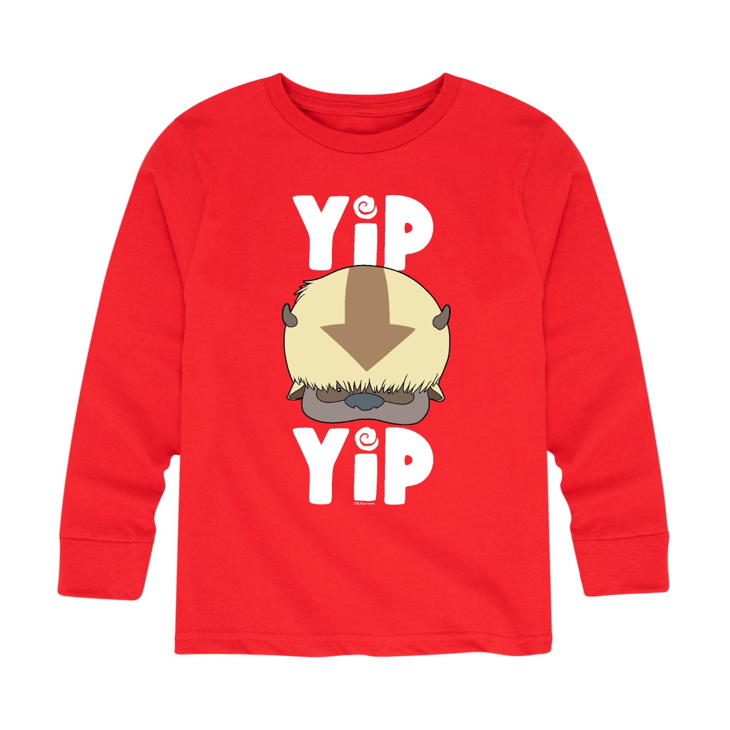Avatar: The Last Airbender - Cute Appa Yip Yip - Youth Long Sleeve Graphic T-Shirt - Walmart.com