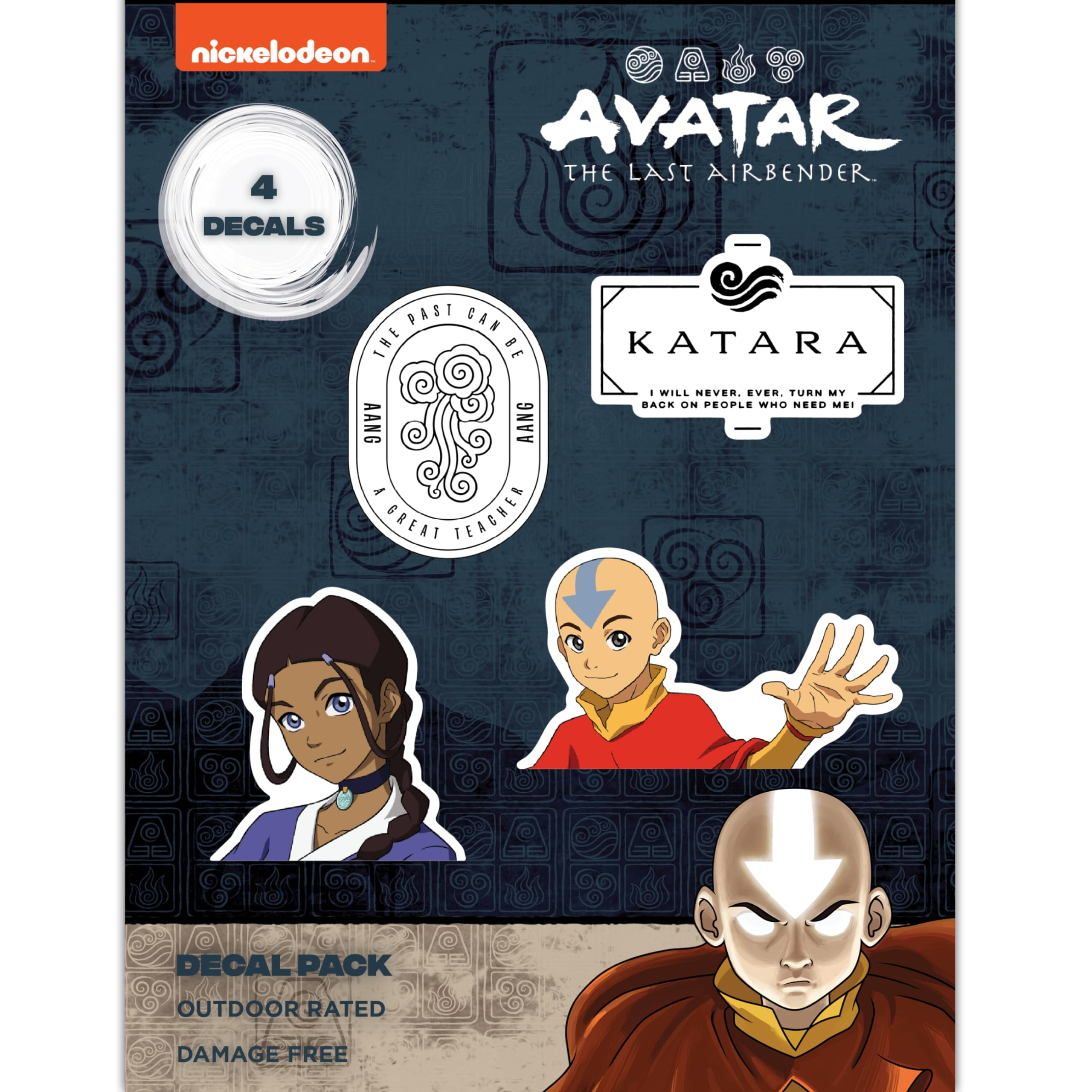 Avatar The Last Airbender Decals - Set of 4 Katara Aang Anime Vinyl ...