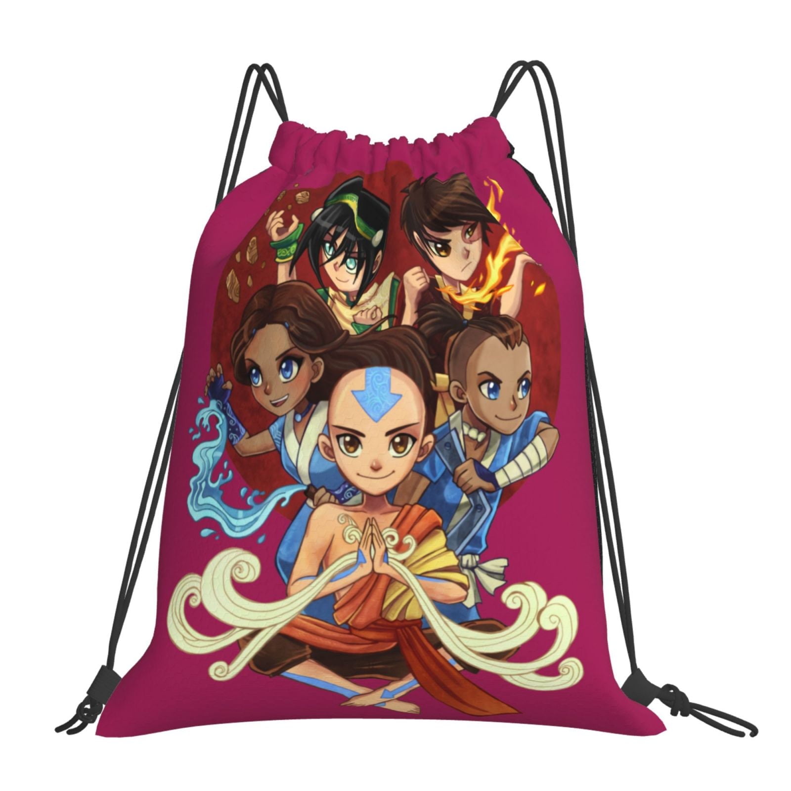Avatar The Last Airbender Drawstring Backpack Sport Gym Bag For Yoga ...
