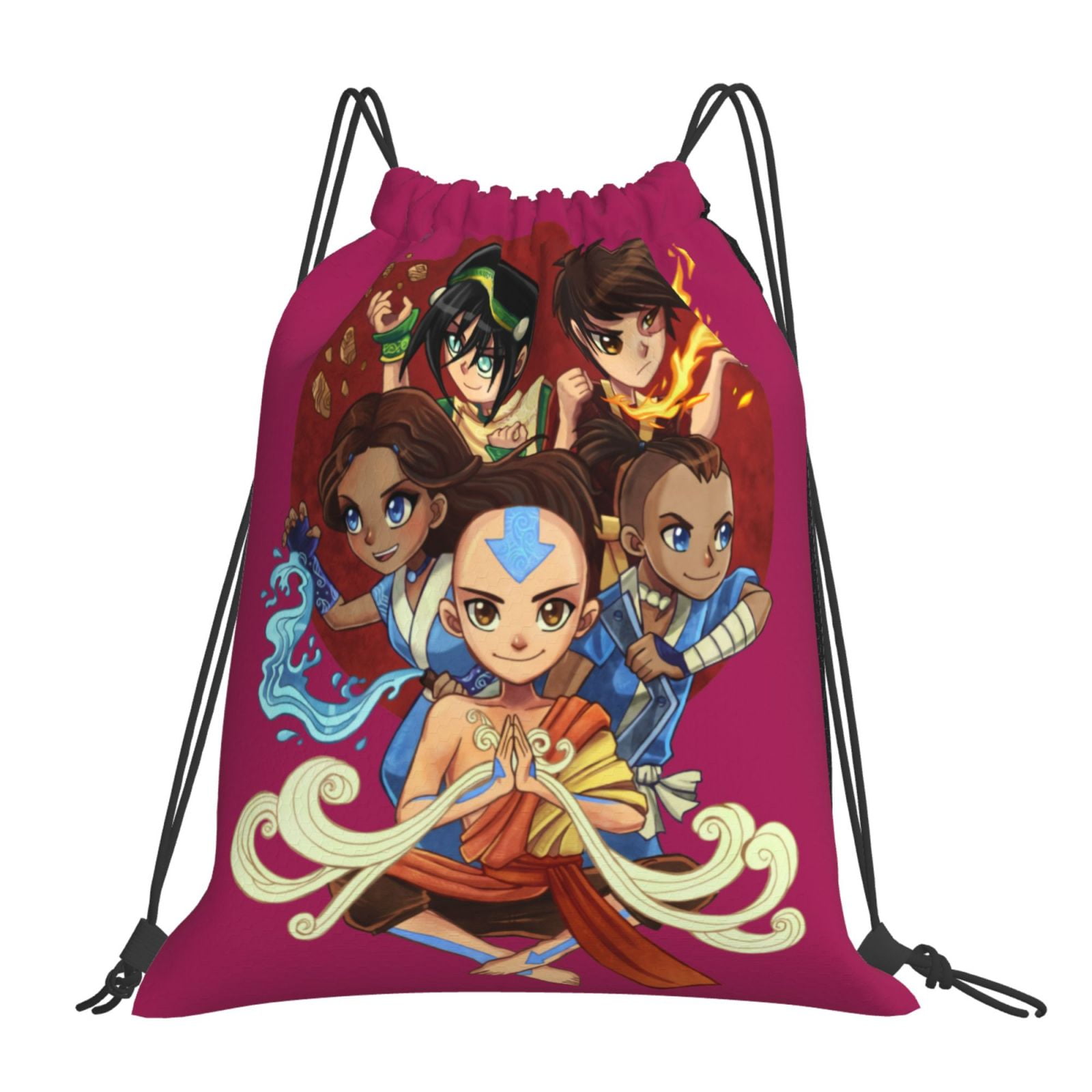 Avatar The Last Airbender Drawstring Backpack Sport Gym Bag For Yoga ...