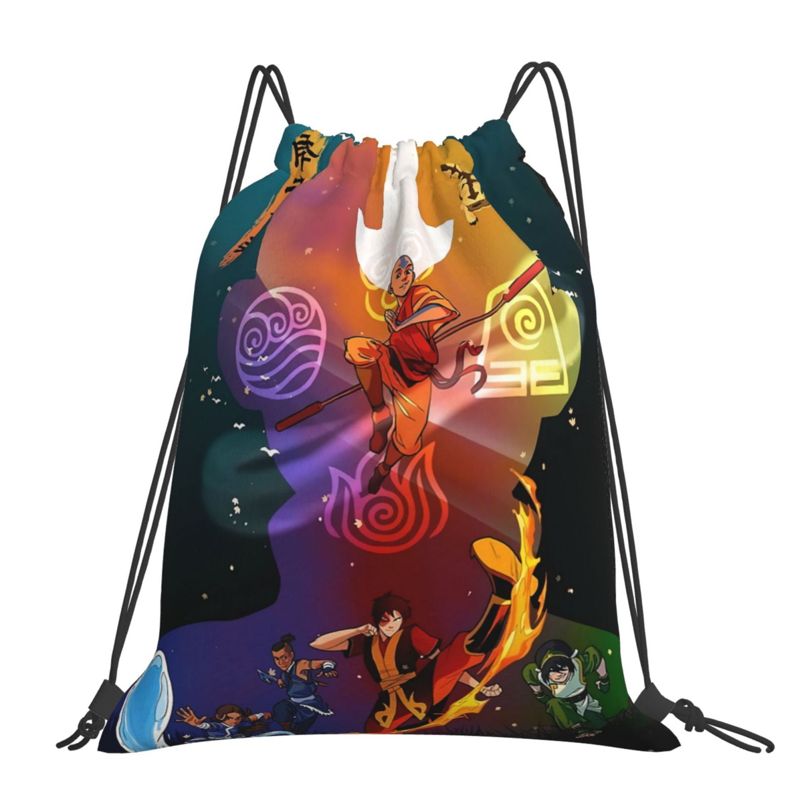 Avatar The Last Airbender Drawstring Backpack Sport Gym Bag For Yoga ...