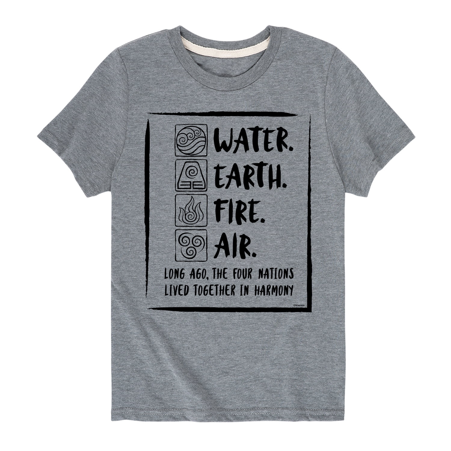 Avatar: The Last Airbender - Elements Harmony - Kids YOUTH SHORT SLEEVE ...