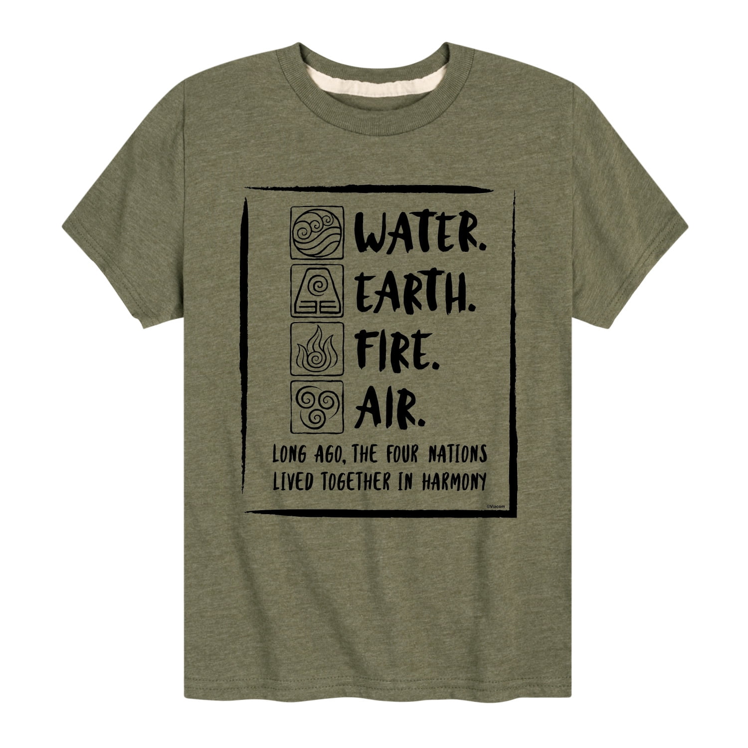 Avatar: The Last Airbender - Elements Harmony - Kids YOUTH SHORT SLEEVE ...