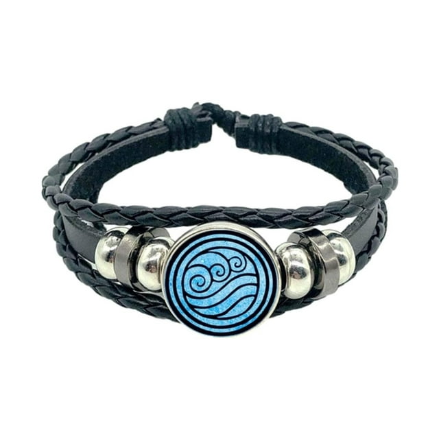 Avatar The Last Airbender Glass Domed Symbol Braided Bracelet - Walmart.com