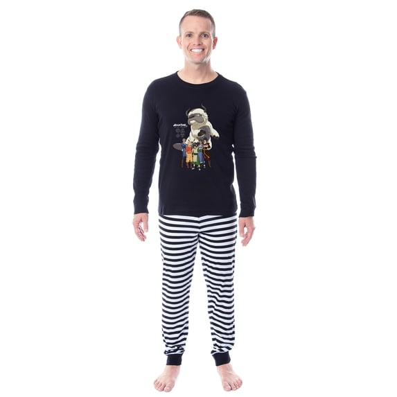 Avatar: The Last Airbender Group 2PC Tight-Fit Long-Sleeve Sleep Pajama ...