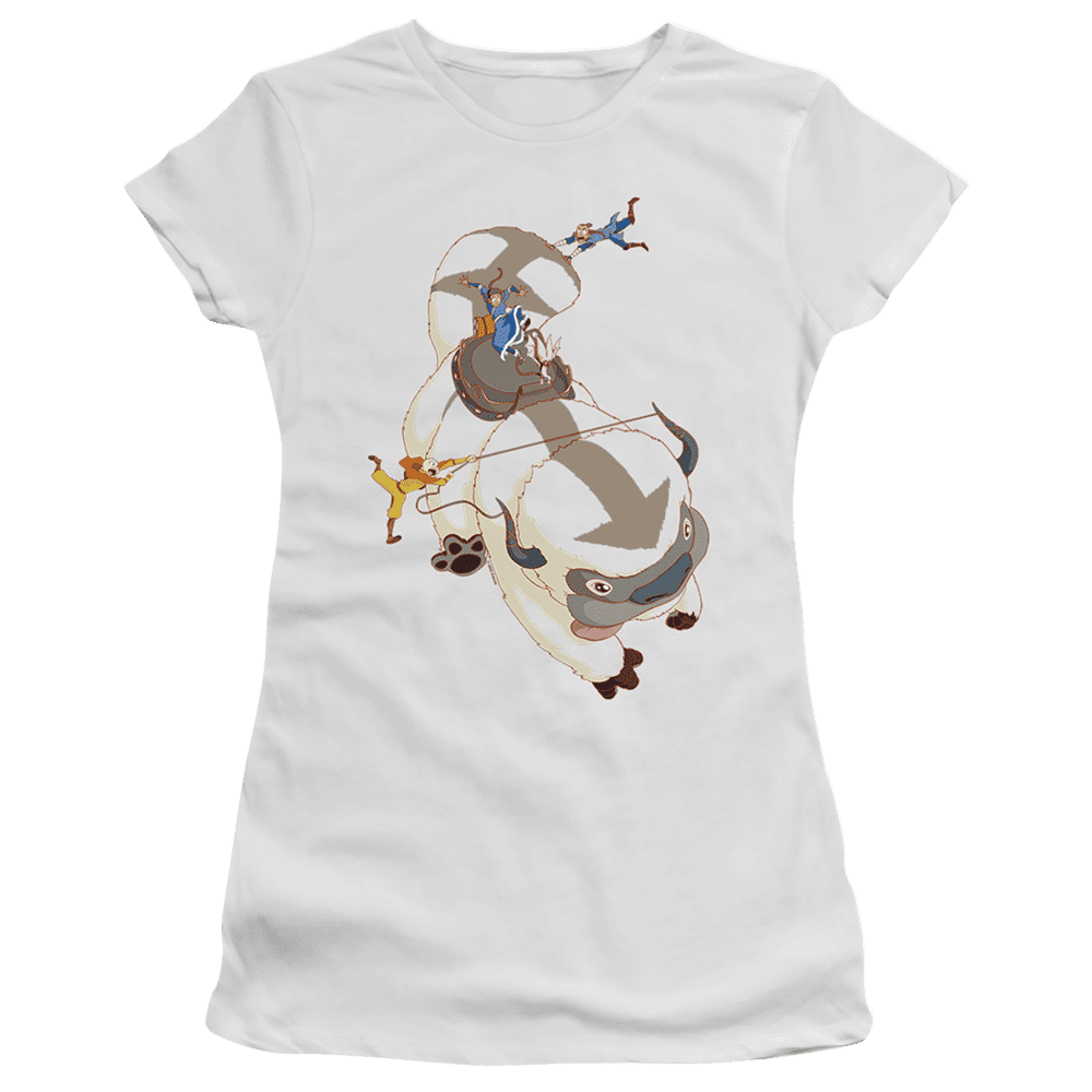 Avatar The Last Airbender Hang On Appa - Juniors T-Shirt - Walmart.com