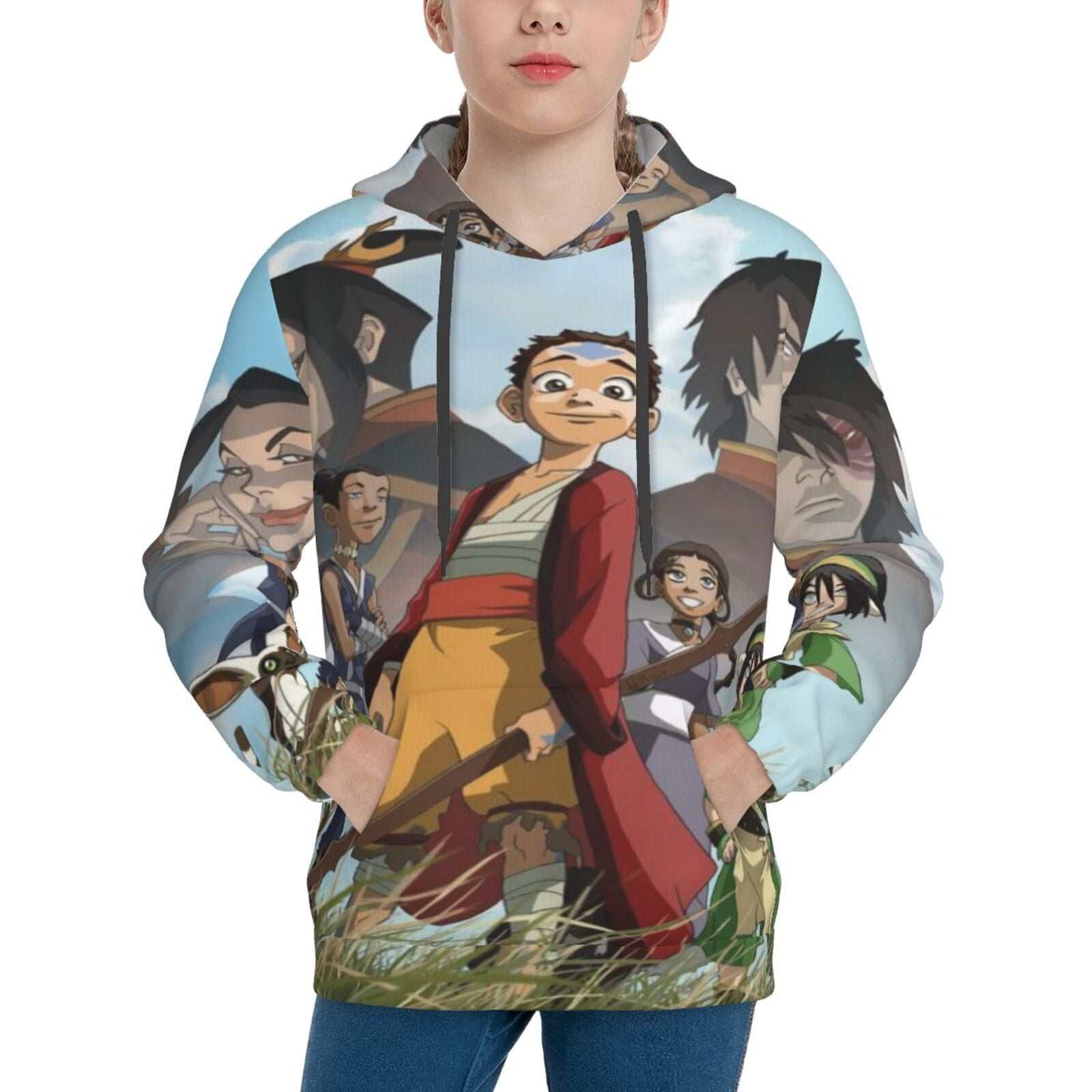 Avatar The Last Airbender Hoodie For Teens Casual Pullover With Pocket ...