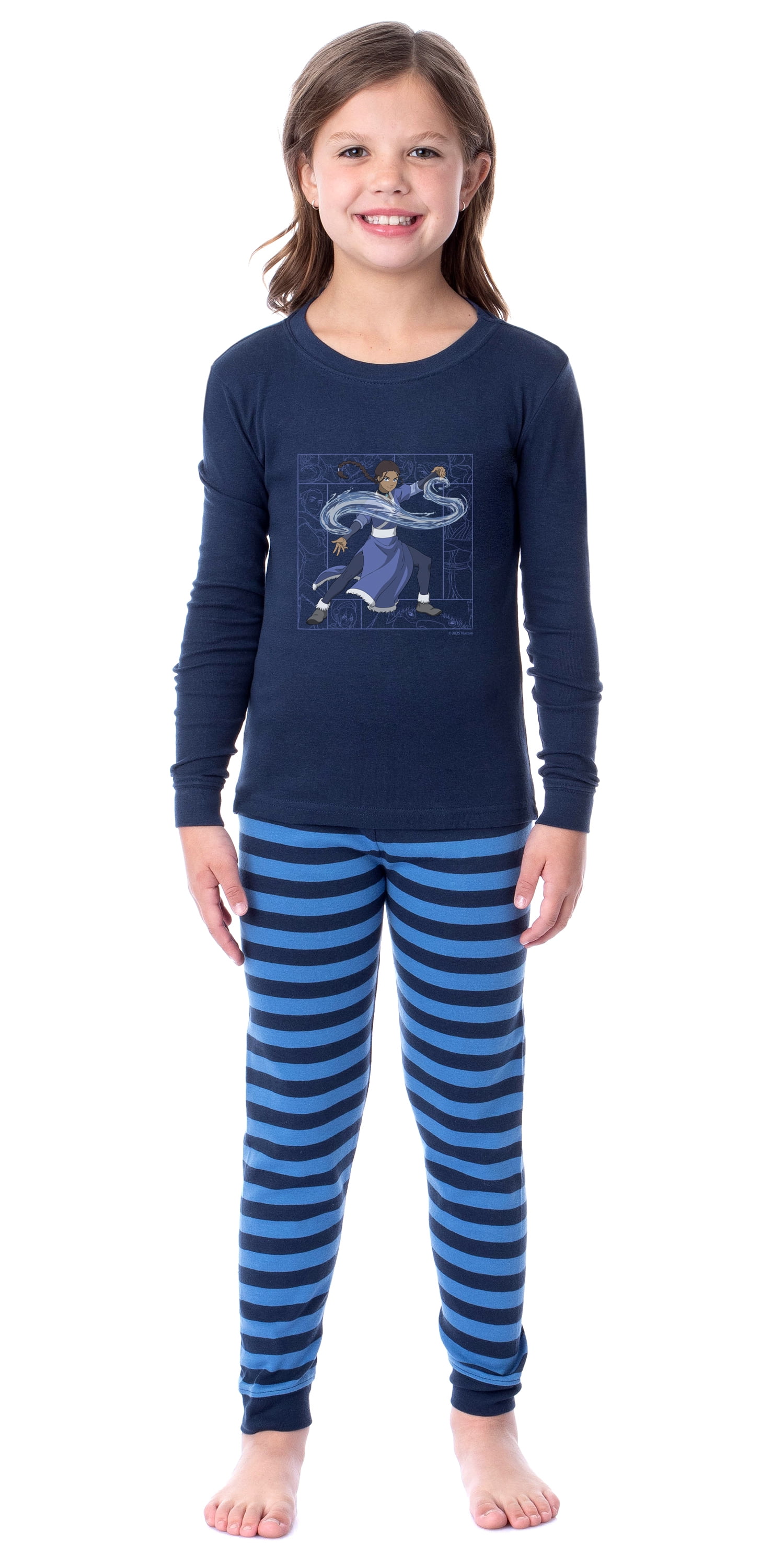 Avatar: The Last Airbender Katara 2PC Long-Sleeve Tight-Fit Lounge ...