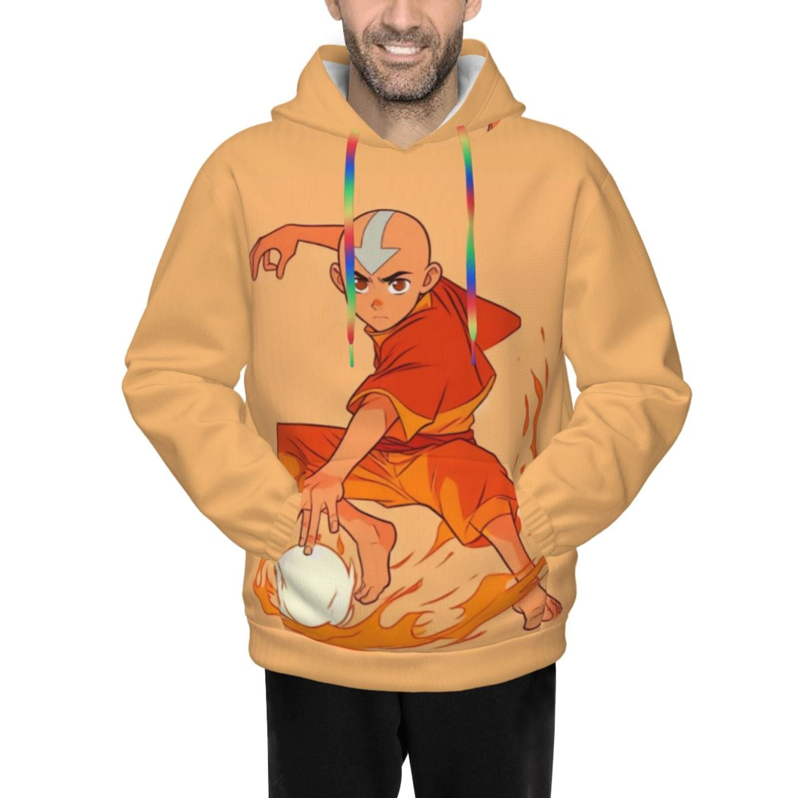 Avatar The Last Airbender Men's Hoodie Novelty Pattern Adult Hooded ...