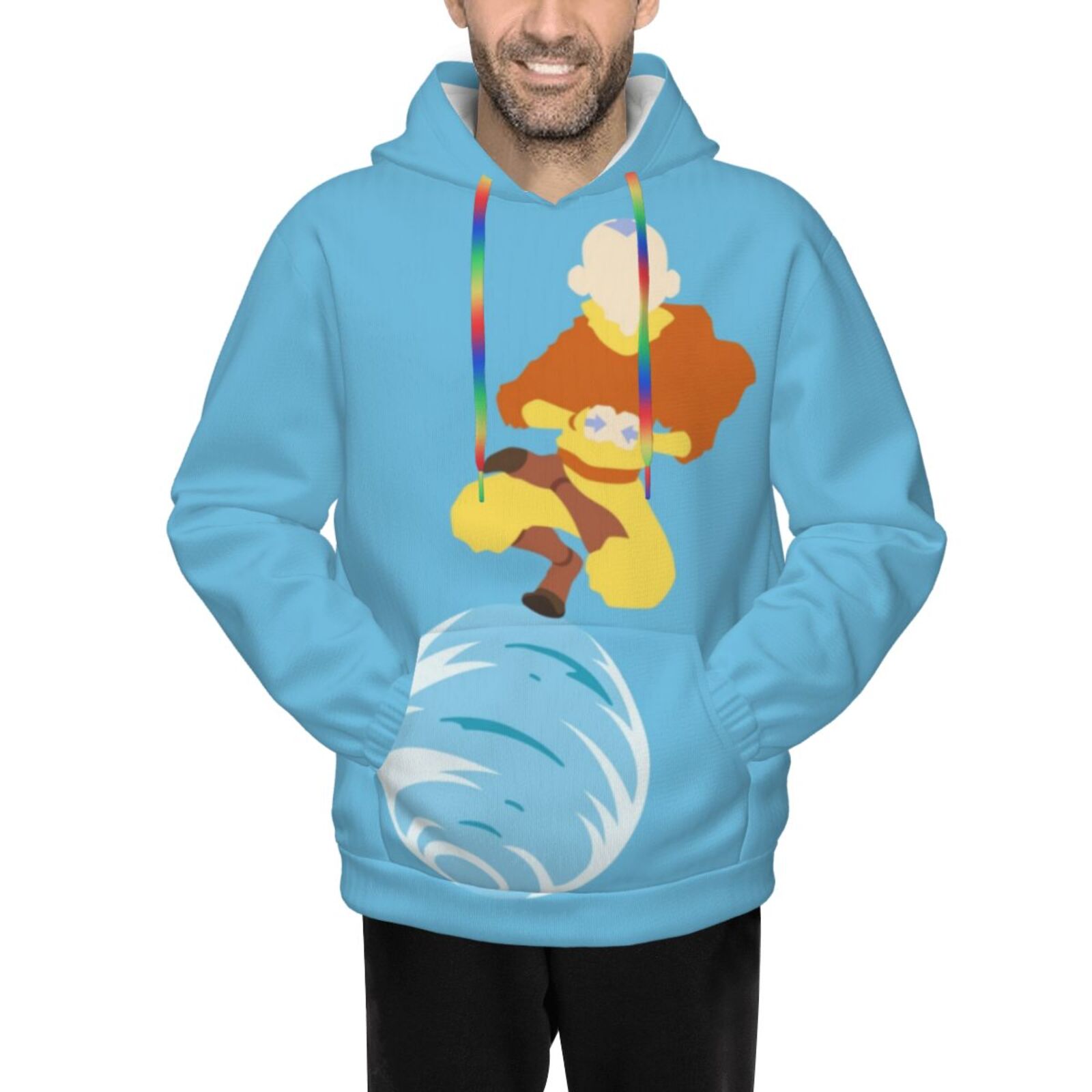 Avatar The Last Airbender Men's Hoodie Novelty Pattern Adult Hooded ...