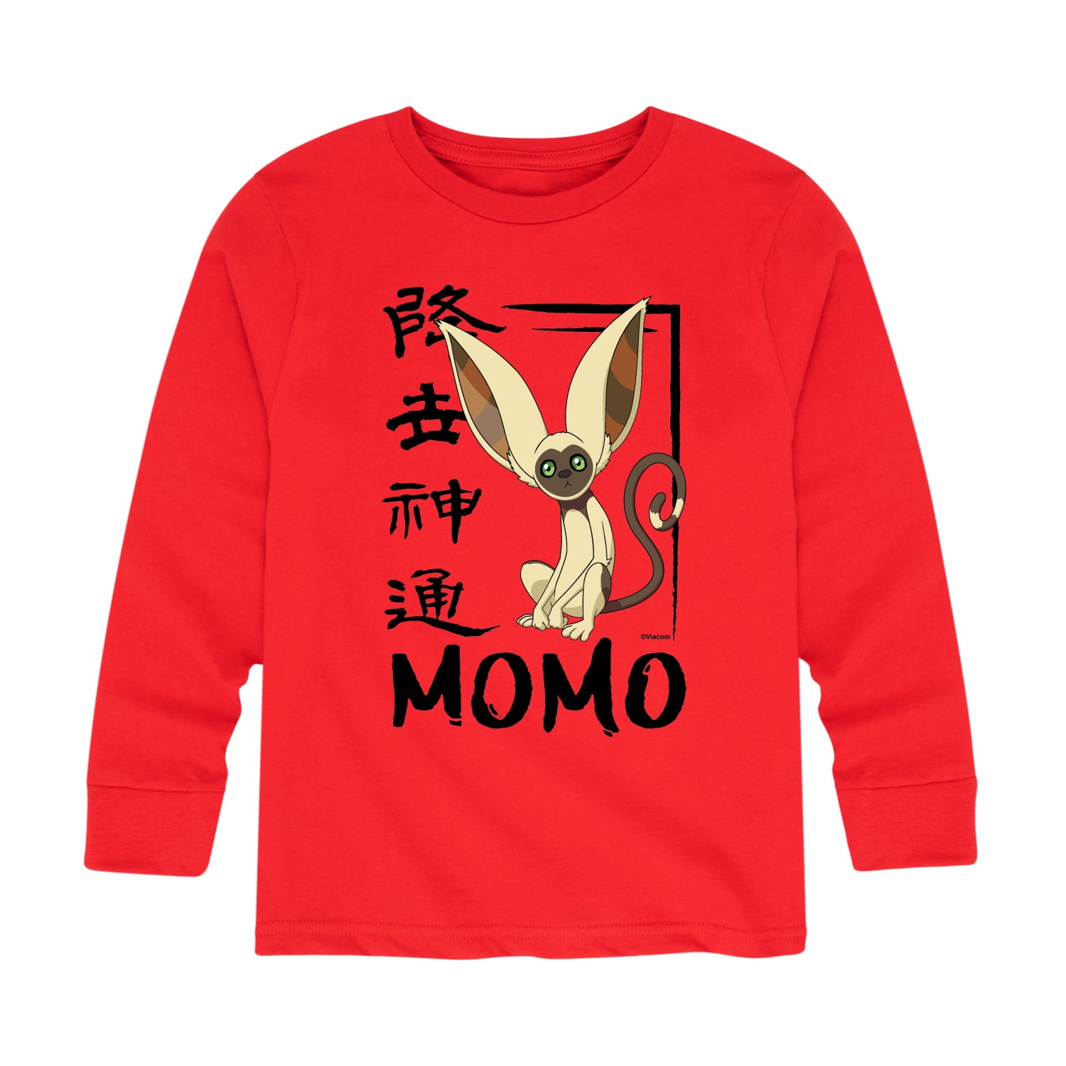 Avatar - The Last Airbender - Momo Cute - Youth Long Sleeve Graphic T ...