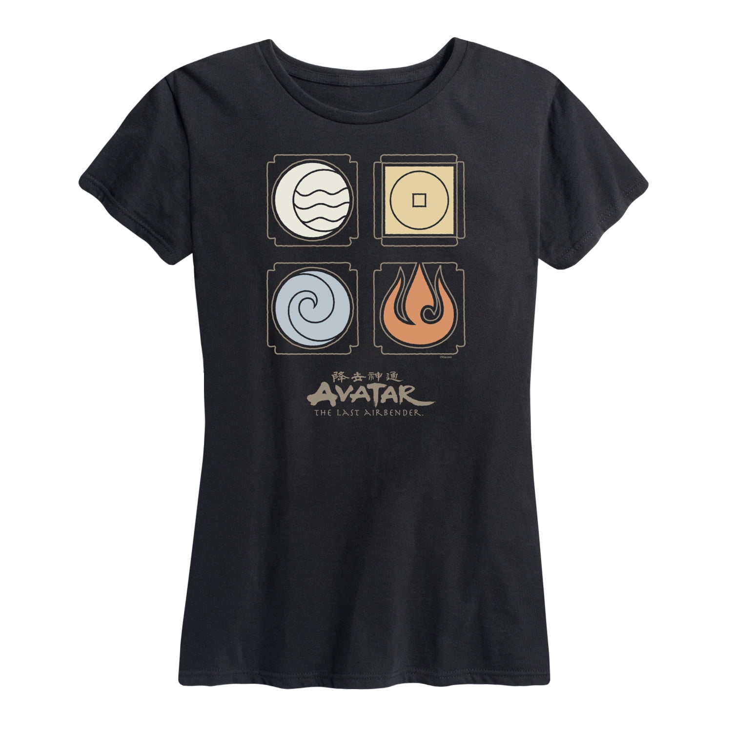 Avatar - The Last Airbender - Nations Symbols - Women's Short Sleeve ...