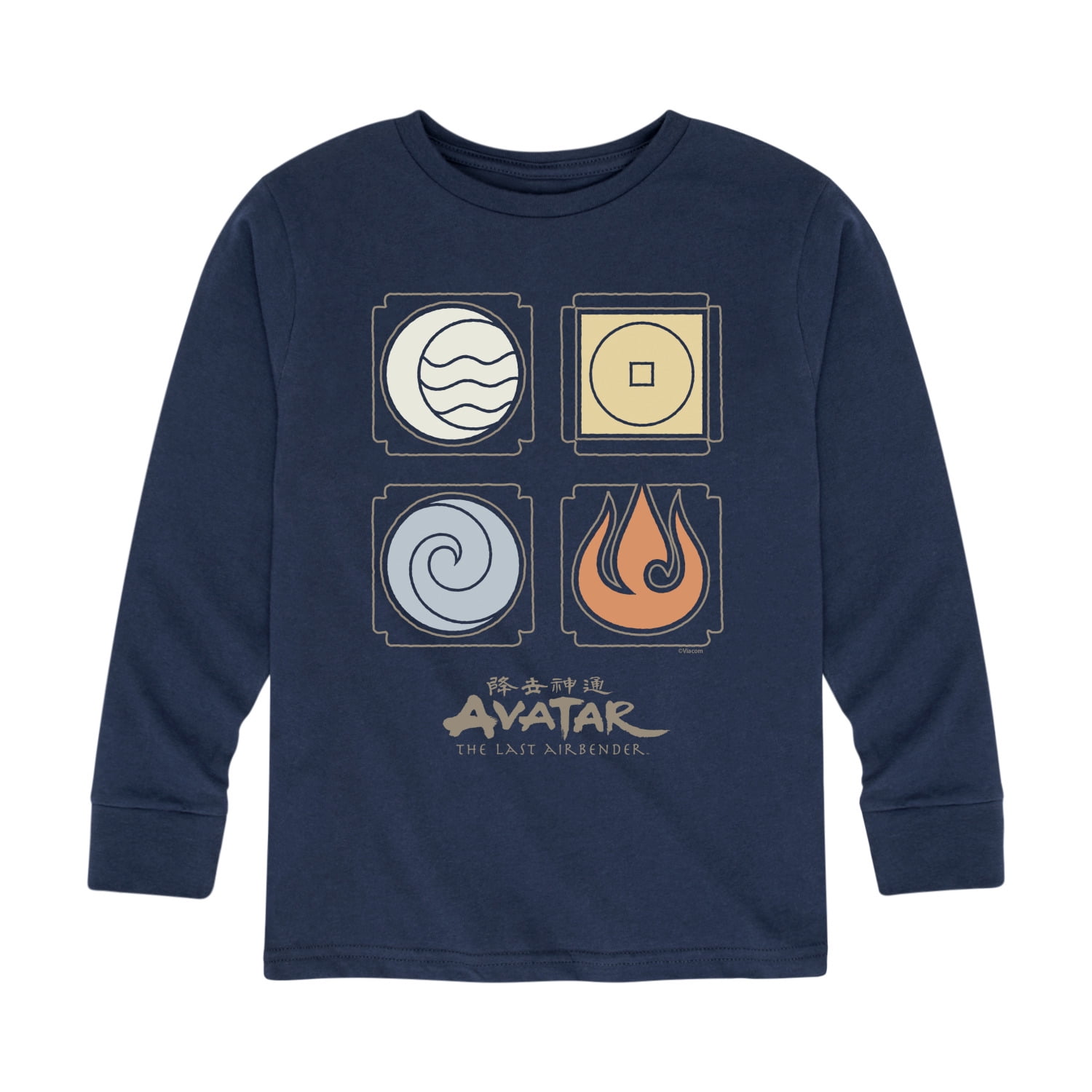 Avatar: The Last Airbender - Nations Symbols - Youth Long Sleeve ...