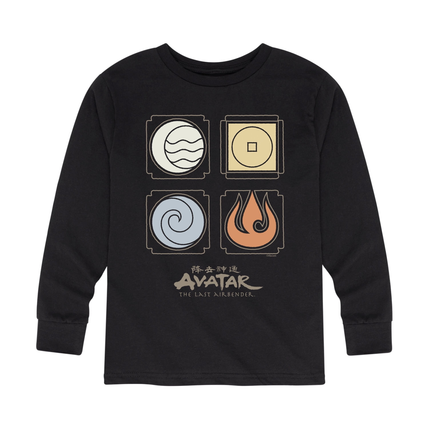 Avatar - The Last Airbender - Nations Symbols - Youth Long Sleeve ...