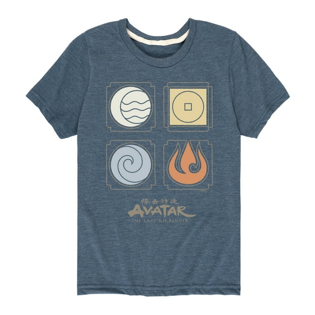 Avatar: The Last Airbender - Nations Symbols - Youth Short Sleeve ...