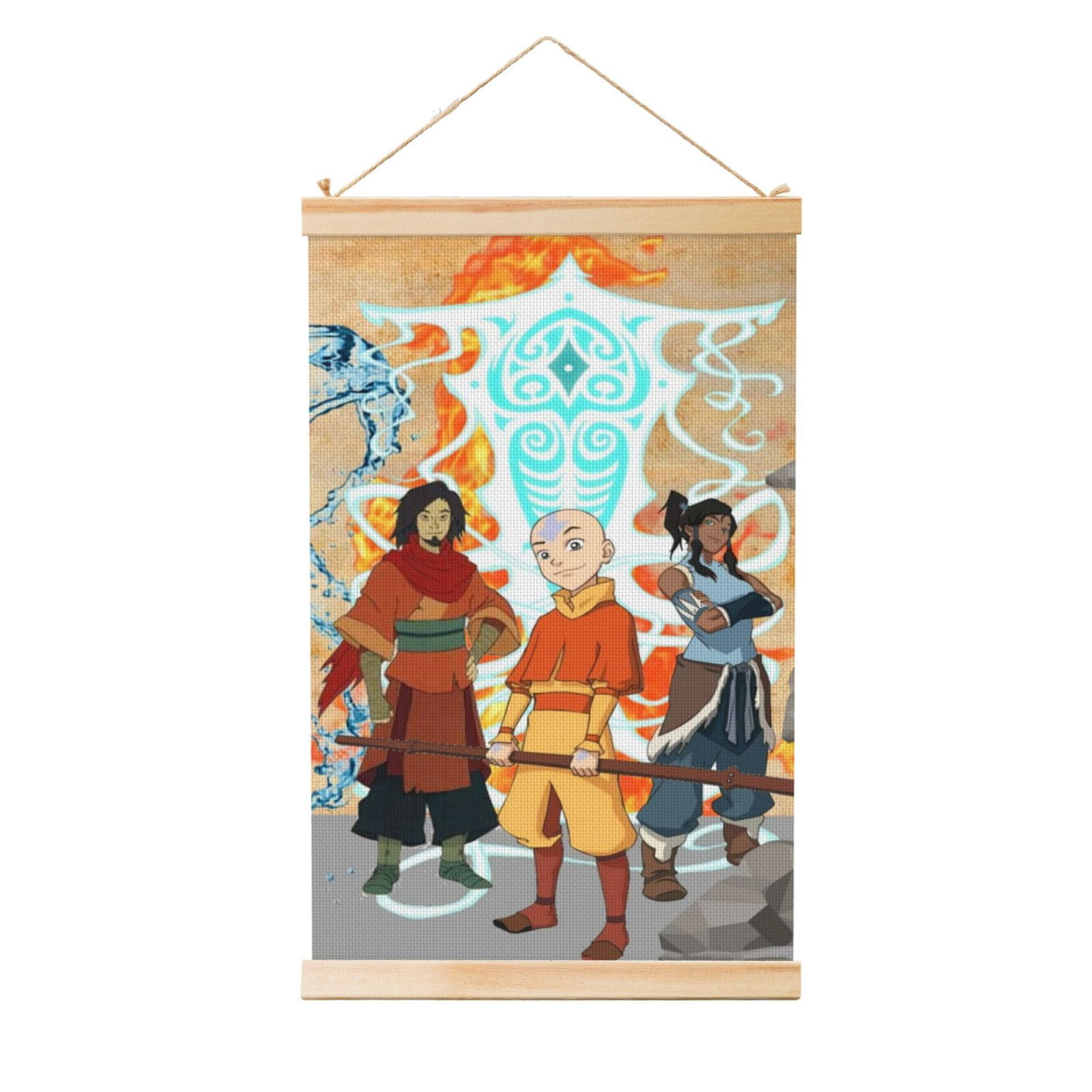 Avatar The Last Airbender Poster Canvas Wooden Shaft Hanging Poster ...