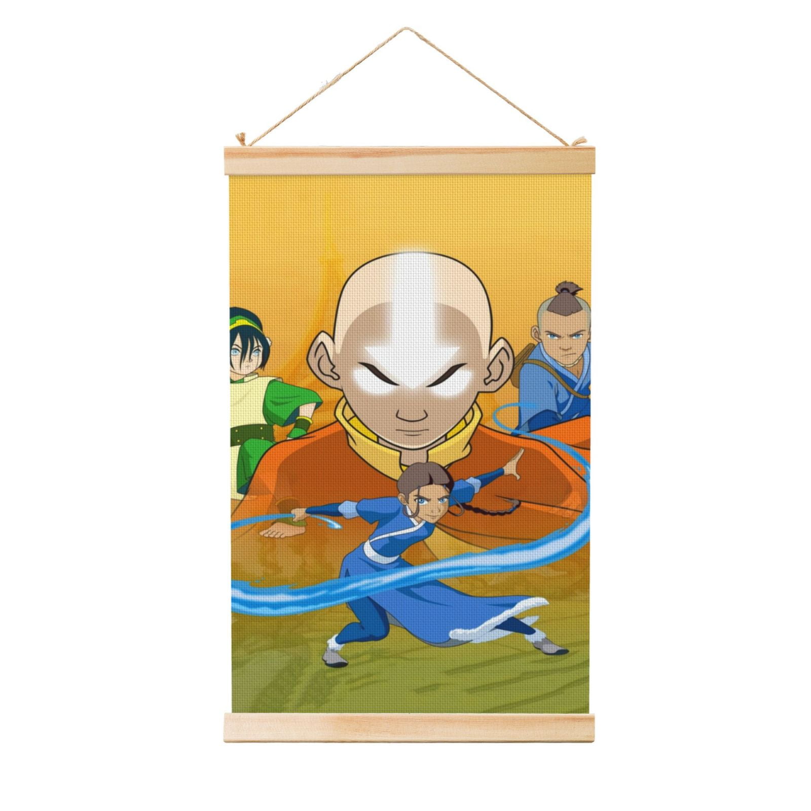 Avatar The Last Airbender Poster Canvas Wooden Shaft Hanging Poster ...
