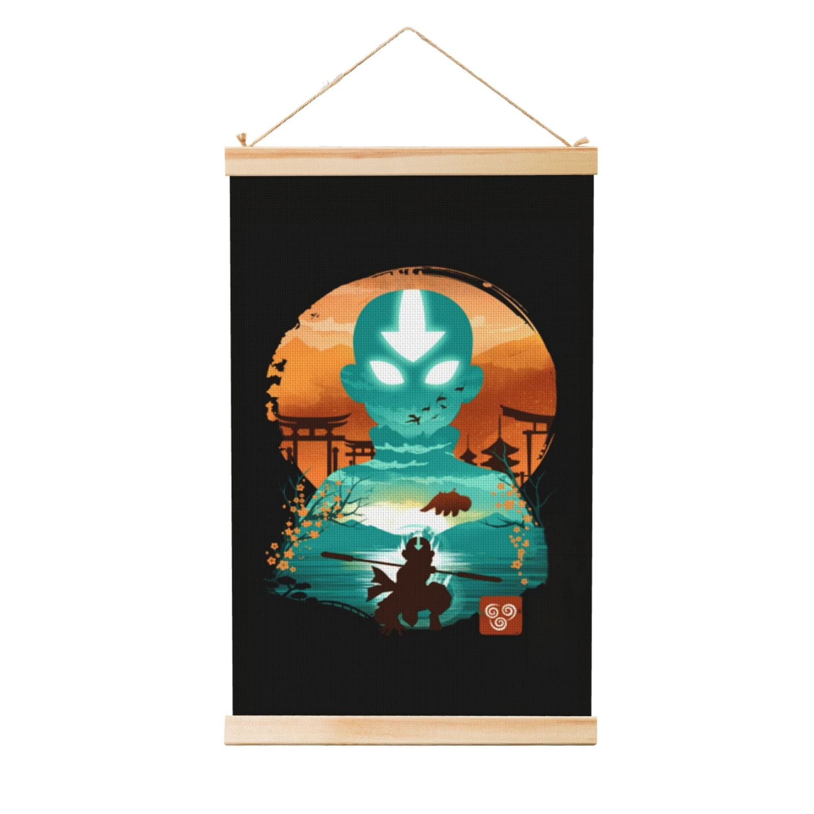 Avatar The Last Airbender Poster Canvas Wooden Shaft Hanging Poster ...