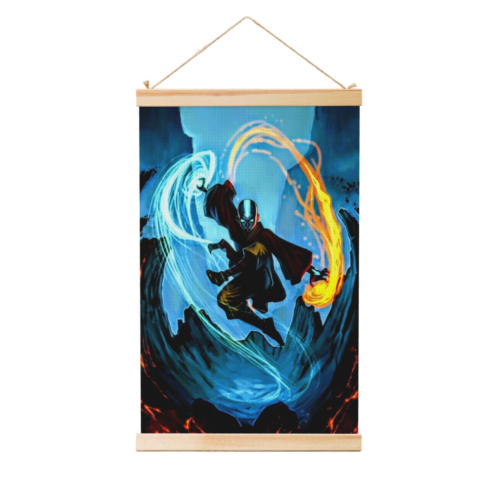 Avatar The Last Airbender Poster Canvas Wooden Shaft Hanging Poster ...