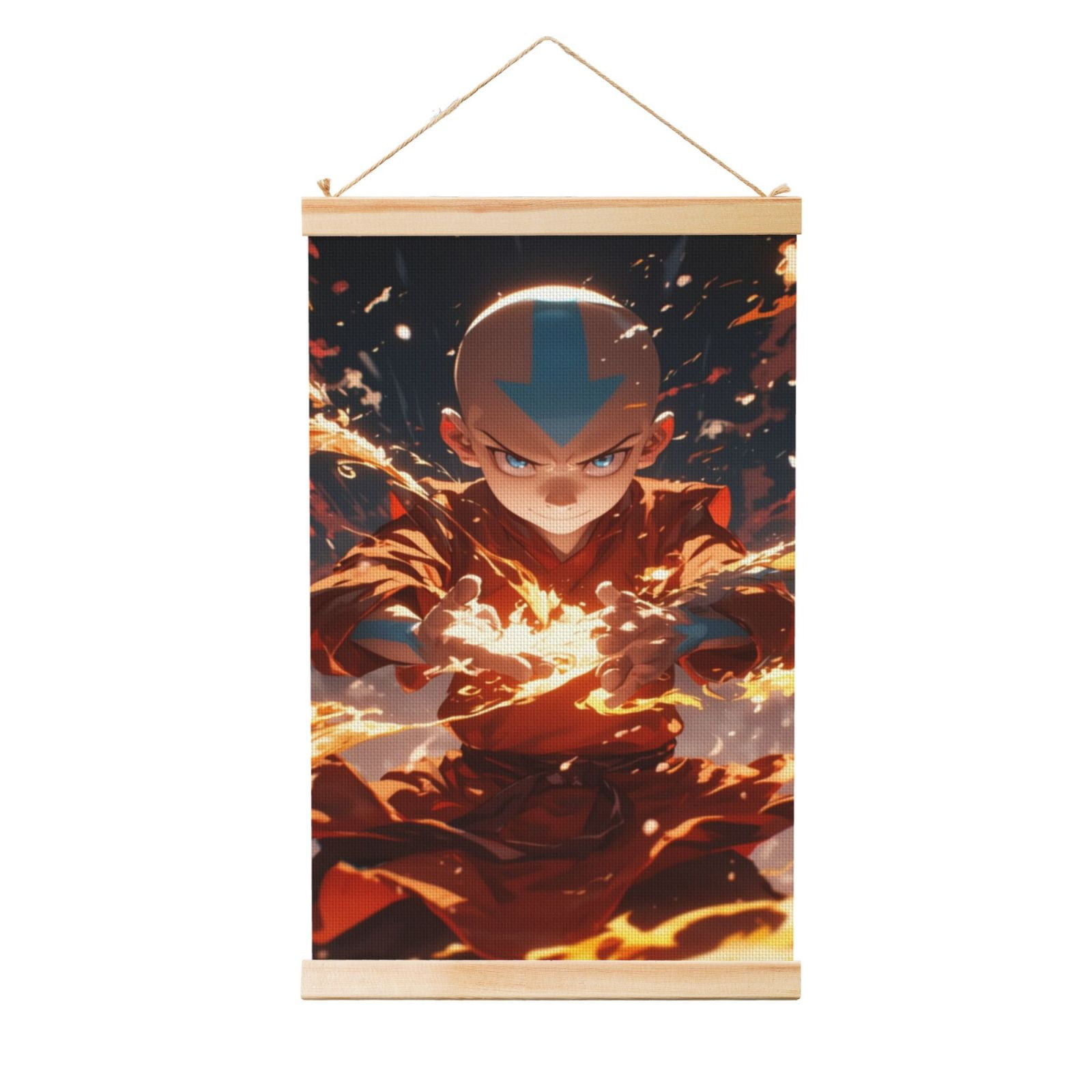Avatar The Last Airbender Poster Canvas Wooden Shaft Hanging Poster ...