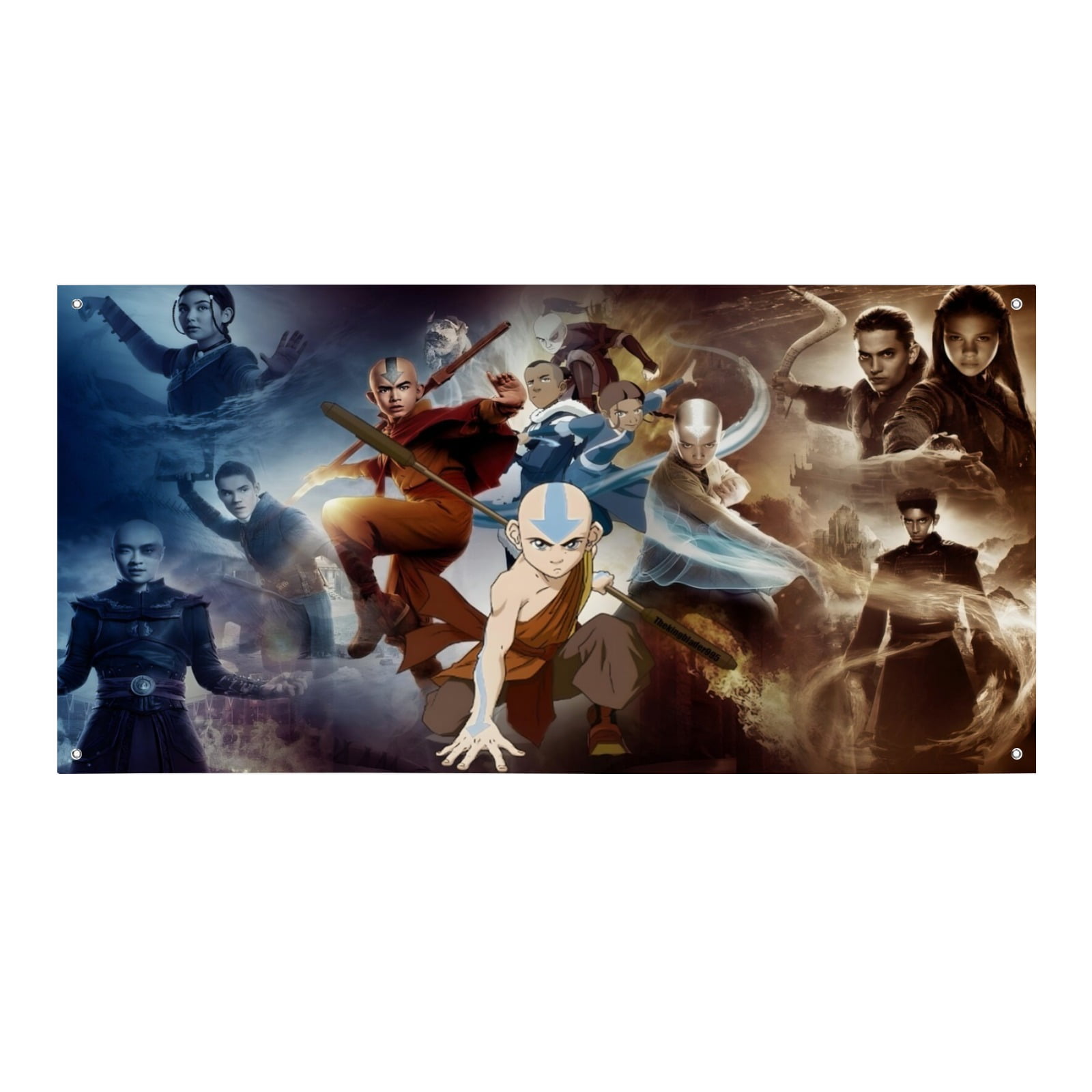 Avatar The Last Airbender-Theme Backdrops Banner Birthday Party Decor ...