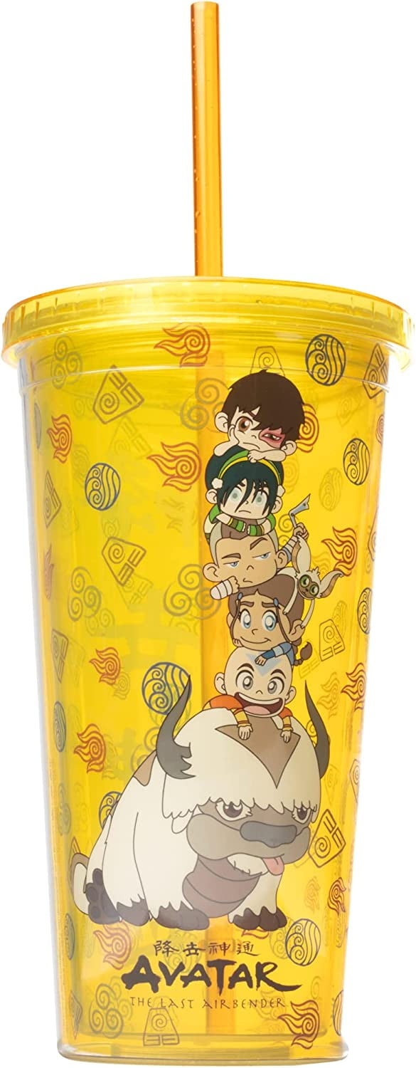 Avatar: The Last Airbender Travel Cup with Straw - Aang, Katara, Sokka ...