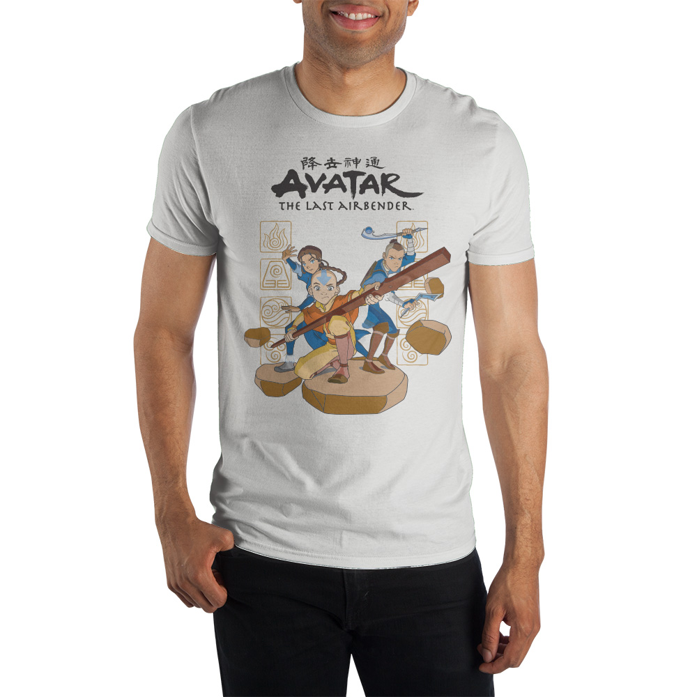 Avatar: The Last Airbender White Short-Sleeve T-Shirt - 4XLB - Walmart.com