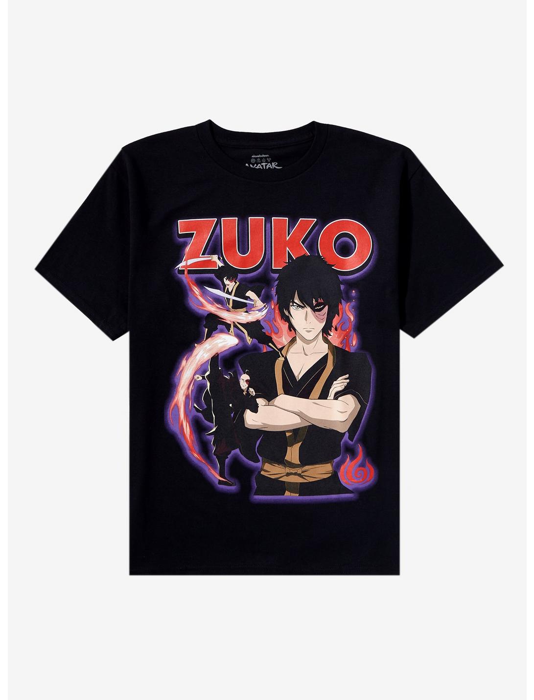 Avatar: The Last Airbender Zuko Collage Flame Boyfriend Fit Girls T ...