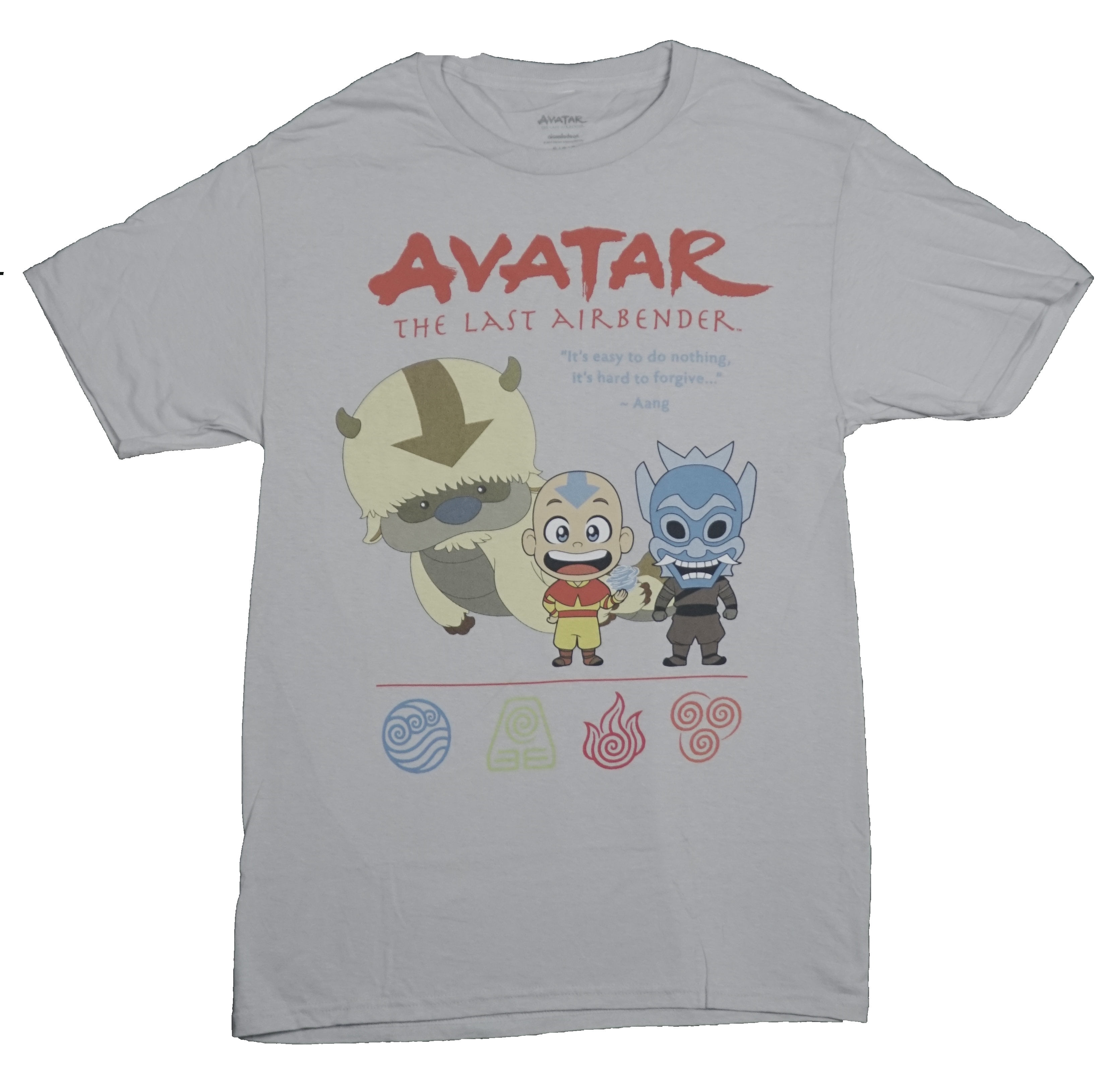 Avatar The Last Airdender Mens T-Shirt - Chibi toon Appa & Anng Image ...