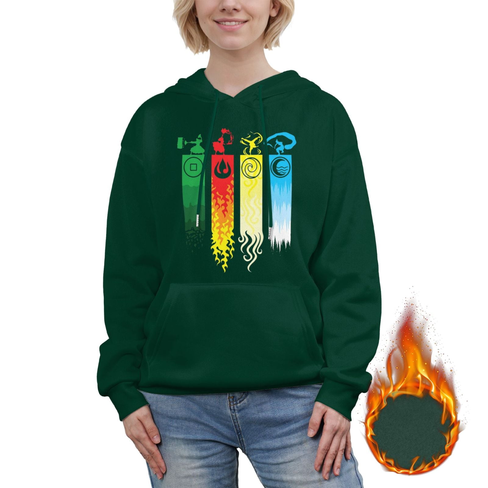 Avatar The Last Legend Airbender Of Korra Aang Hoodie Vintage Printed ...