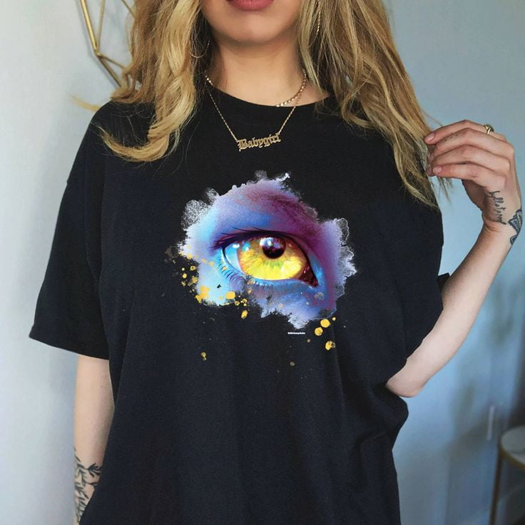 Avatar The Way Of Water Navi Golden Eye Watercolor T Shirt Shirt, Size ...
