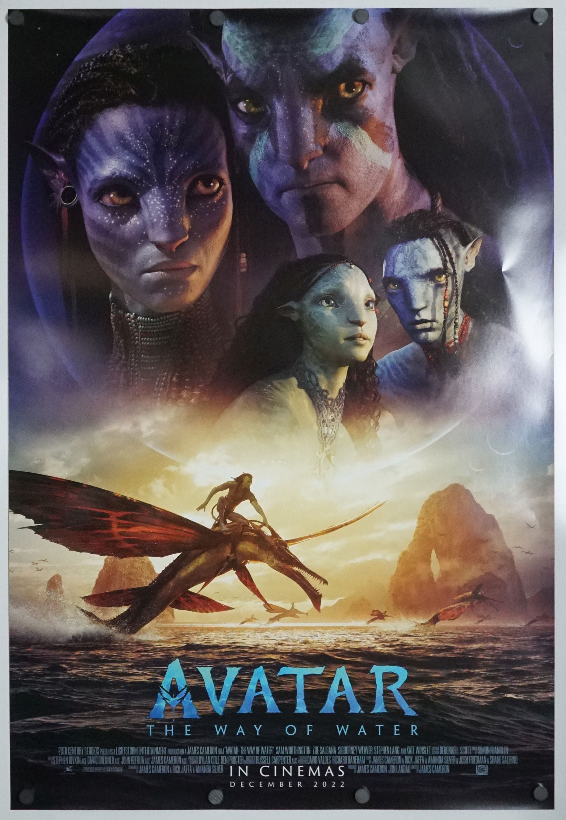 Avatar The Way Of Water - Original Theatrical Movie Poster - 27x40 2 Sided 2022 Final Style ...