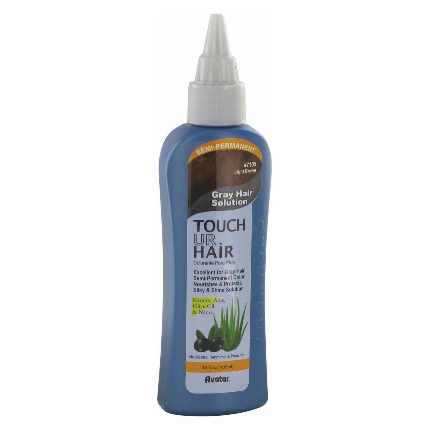 Avatar Touch UR Grey Hair Color Light Brown, 3.5 Oz.,Pack of 3 ...