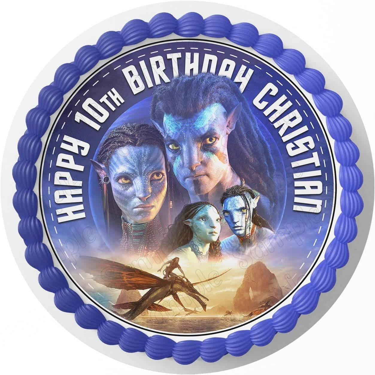 Avatar Way of Water Edible Cake Topper Sheet Image Print Round ...