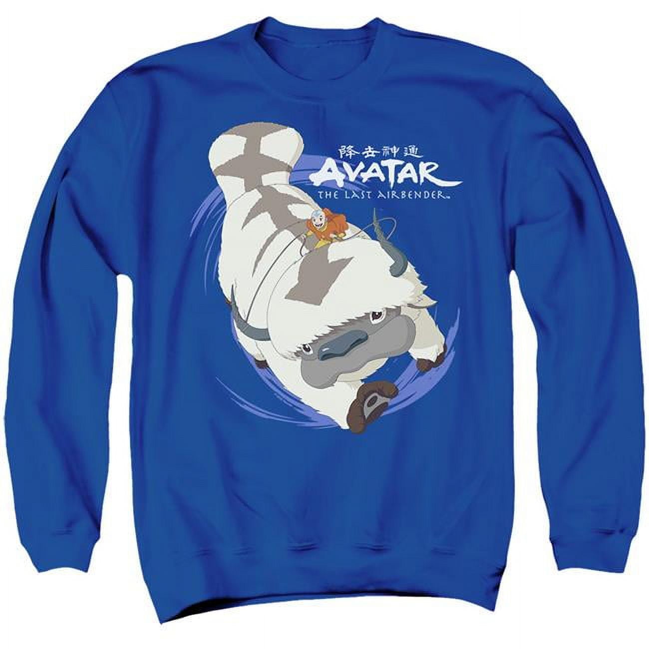 Avatar the Last Airbender & Appa In Flight-Adult Crewneck Sweatshirt ...