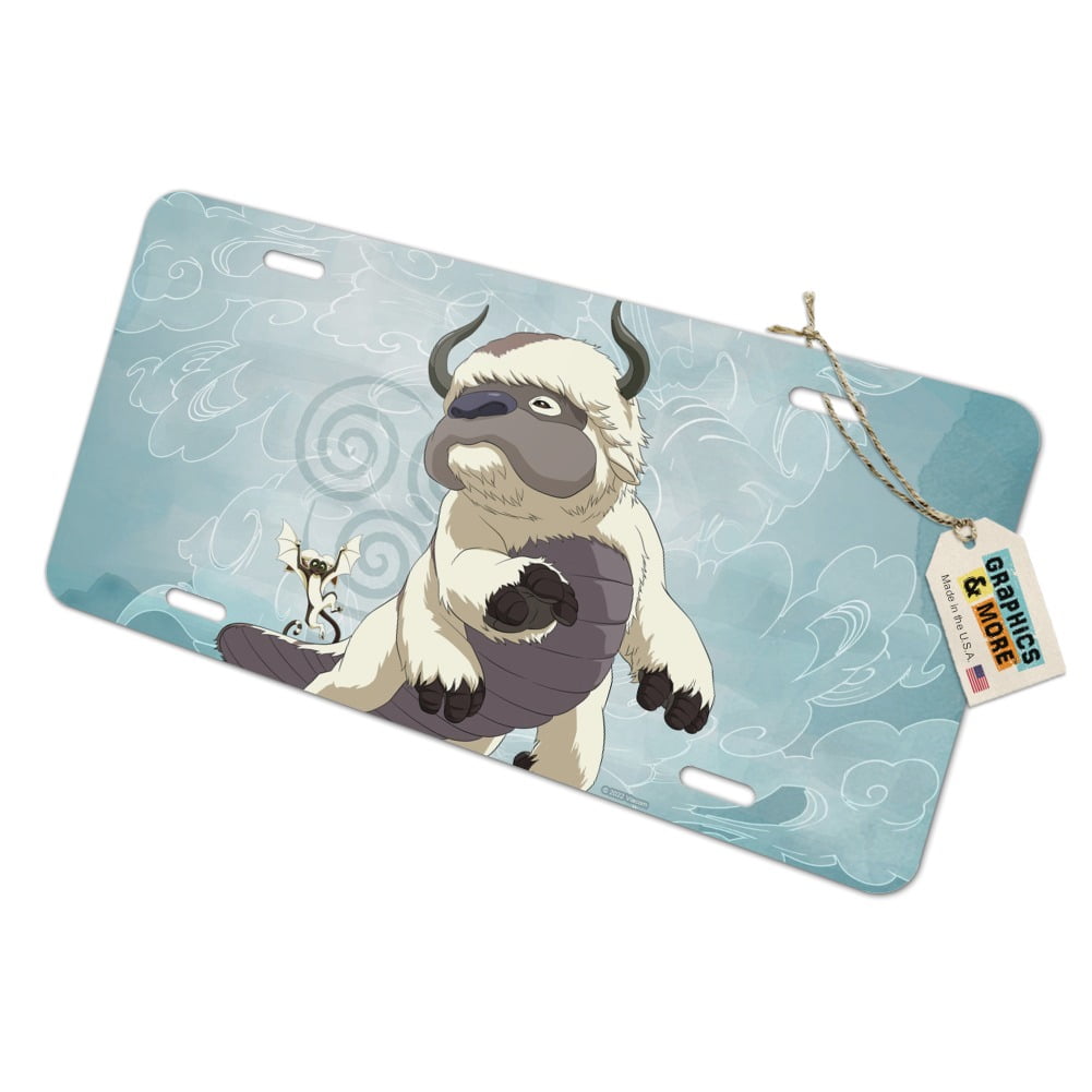 Avatar the Last Airbender Appa & Momo Novelty Metal Vanity Tag License ...