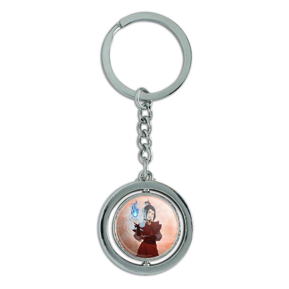 Avatar the Last Airbender Azula Keychain Spinning Round Chrome Plated ...