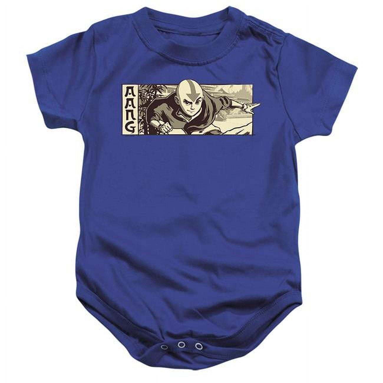 Avatar the Last Airbender & Illustrated Aang-Infant Snapsuit, Royal ...