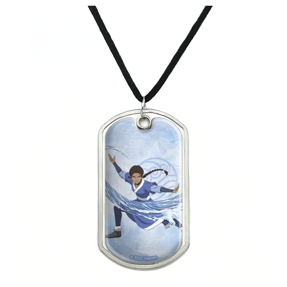 Avatar the Last Airbender Katara Military Dog Tag Pendant Necklace with ...