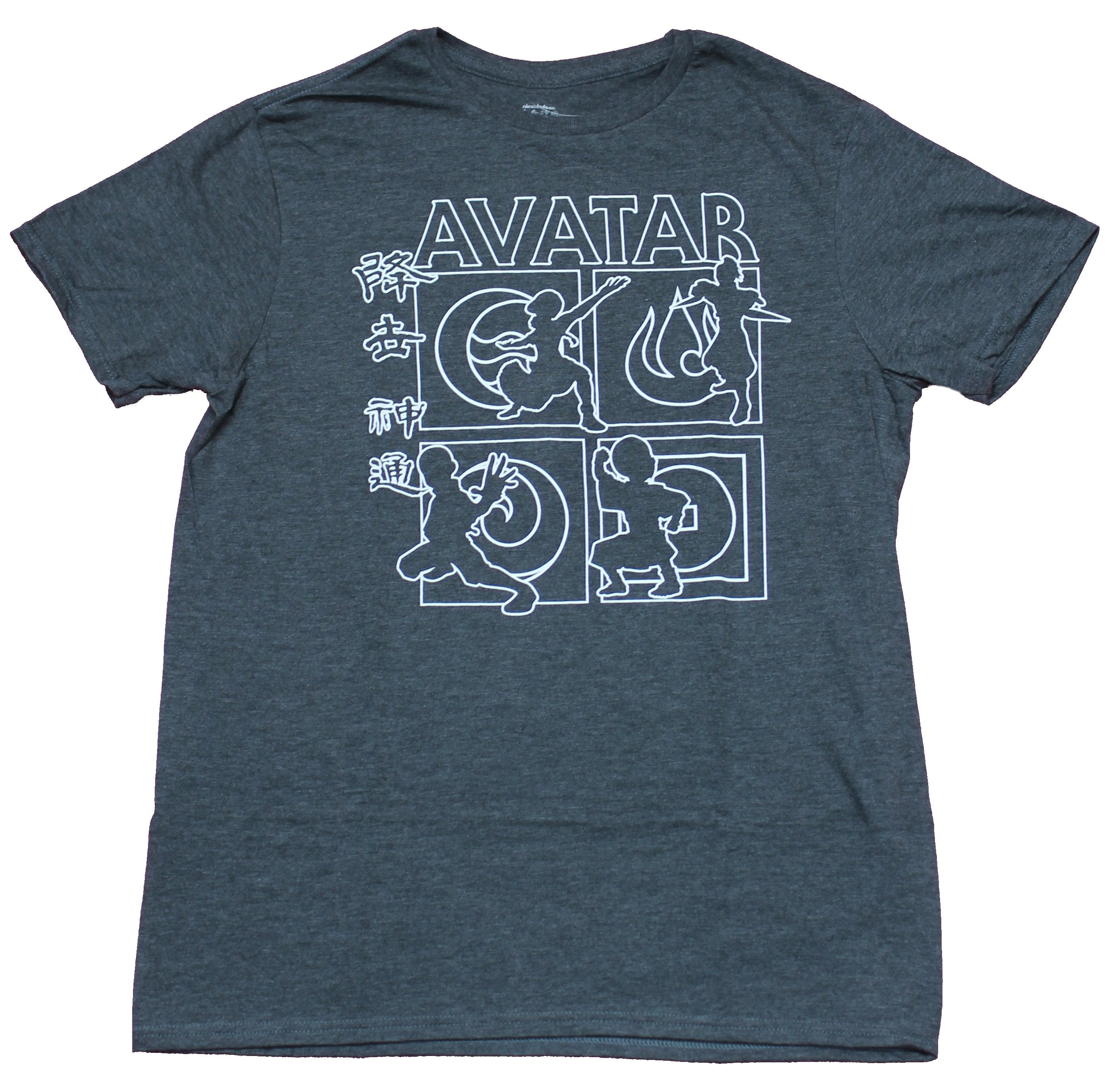 Avatar the Last Airbender Mens T-Shirt -Simple Character & Tribe Symbol ...