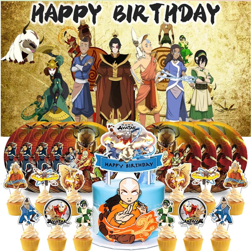 Avatar the Last Airbender Party Supplies Decor Backdrop Plates ...