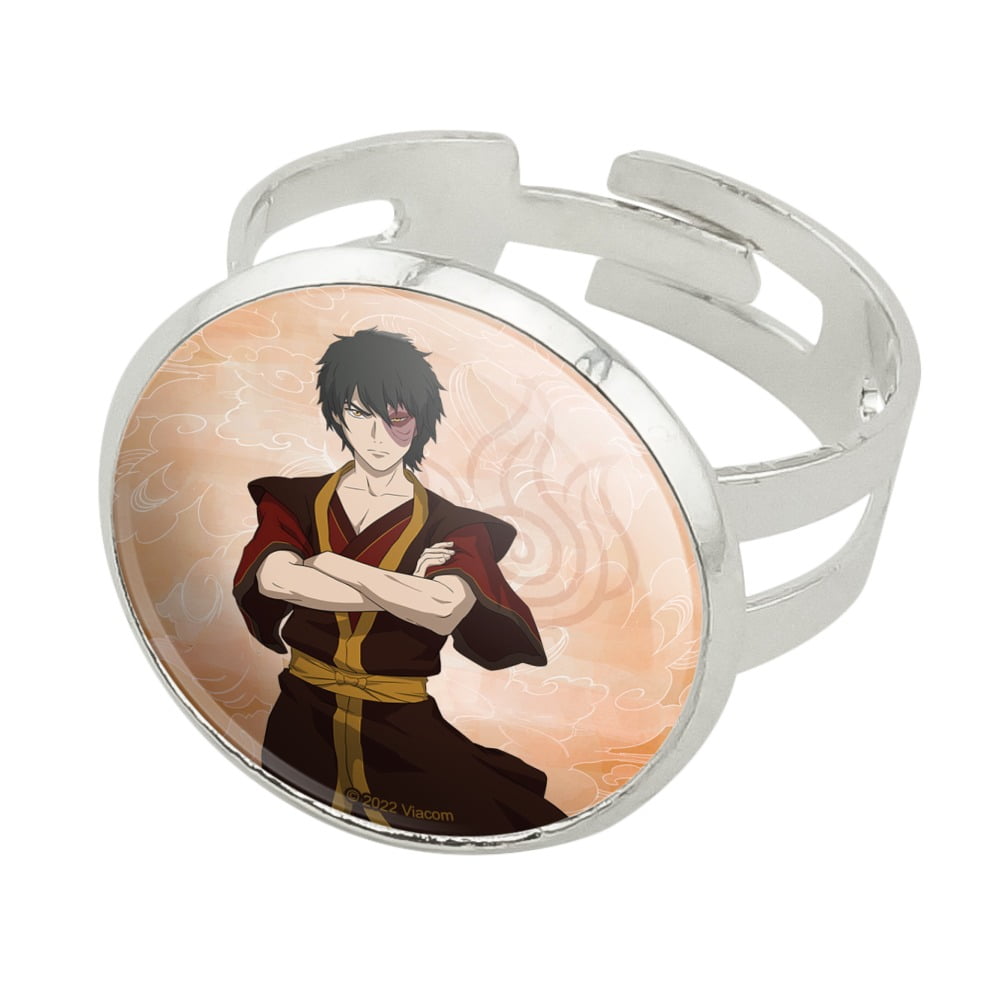 Avatar the Last Airbender Zuko Silver Plated Adjustable Novelty Ring ...