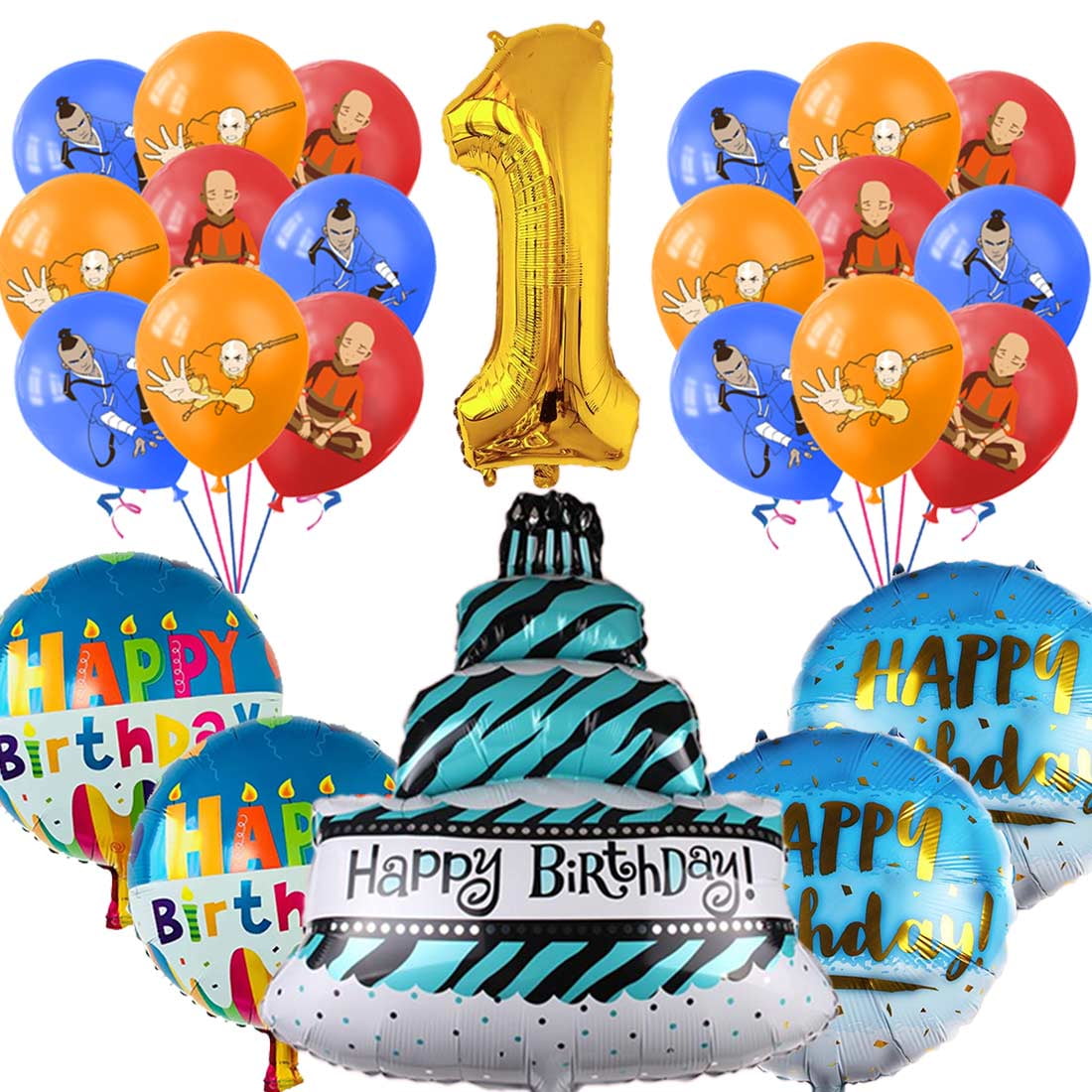 Avatar the last airbender Balloons Party Supplies 1st Big Number ...